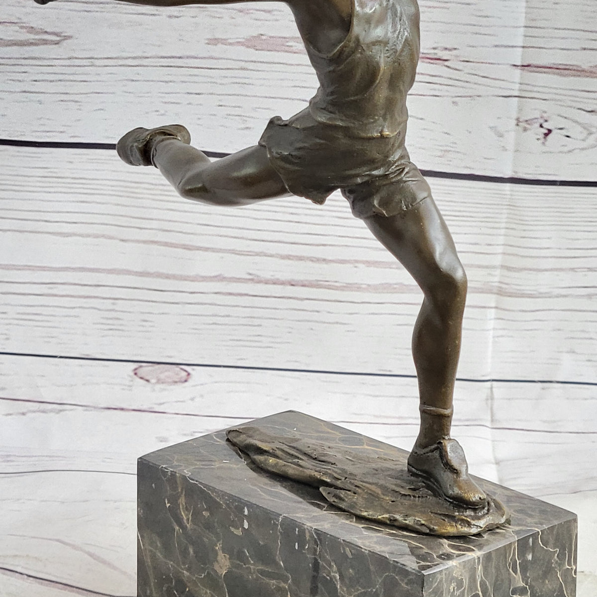 Track Runner Sprinter Race Bronze Metal Sculpture Statue Trophy Figure ...