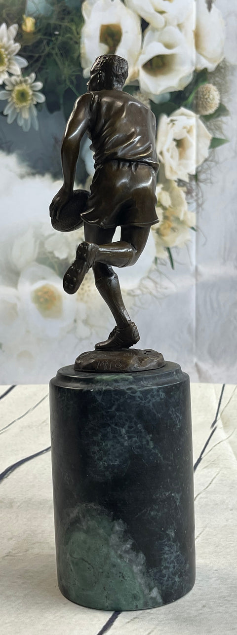 Bronze Statue Union League Rugby Football Player Trophy Sport Figurine ...