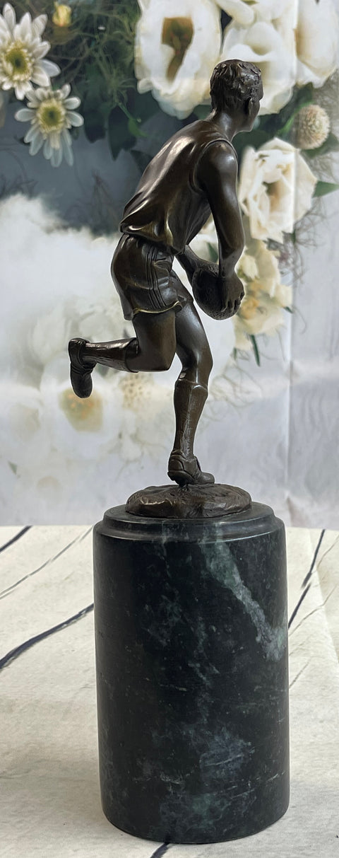 Bronze Statue Union League Rugby Football Player Trophy Sport Figurine ...