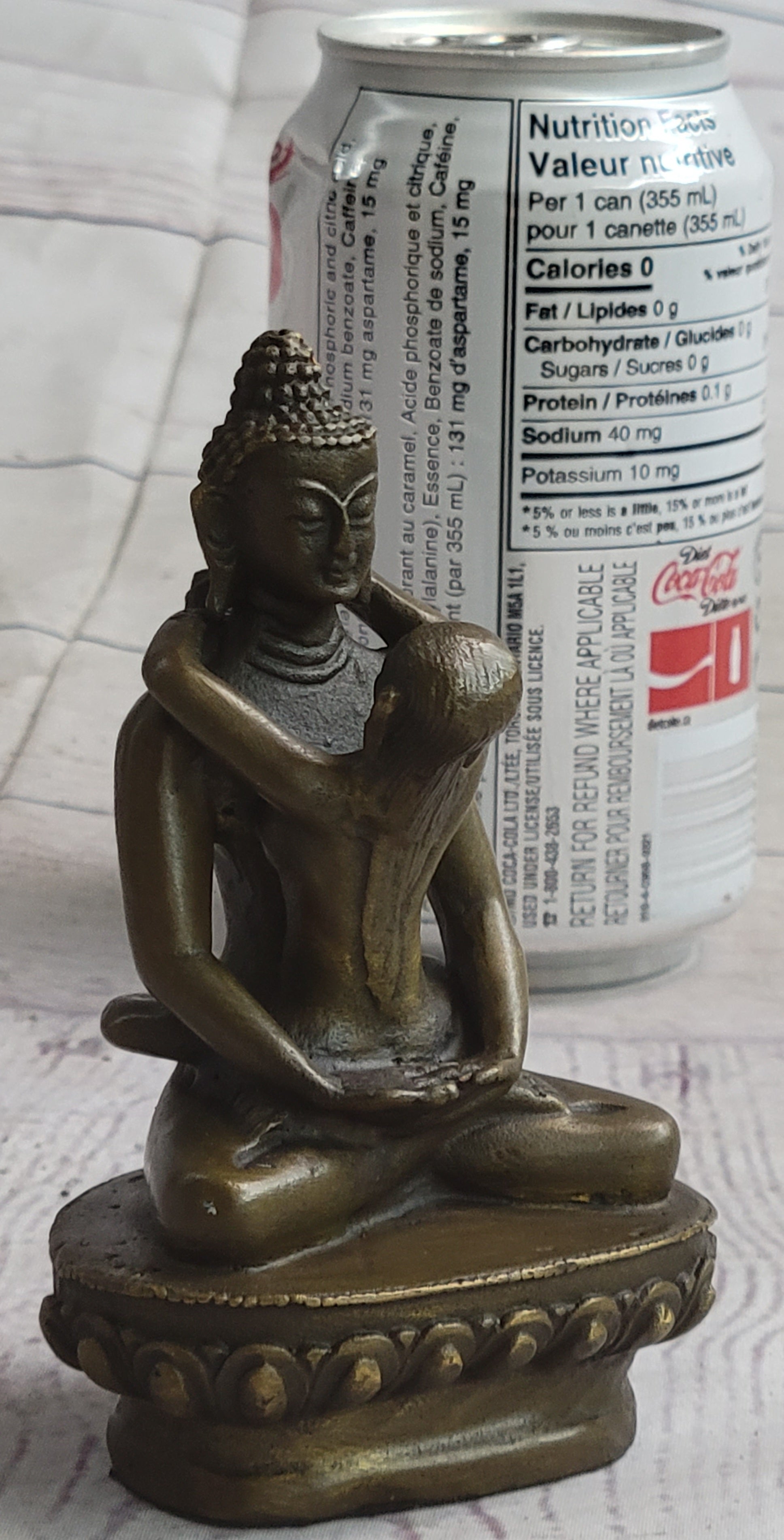 Tibet Art Tantra Buddhism gilt Bronze Mandkesvara Yab-Yum On Lotus Buddha Statue – Bronzhaus