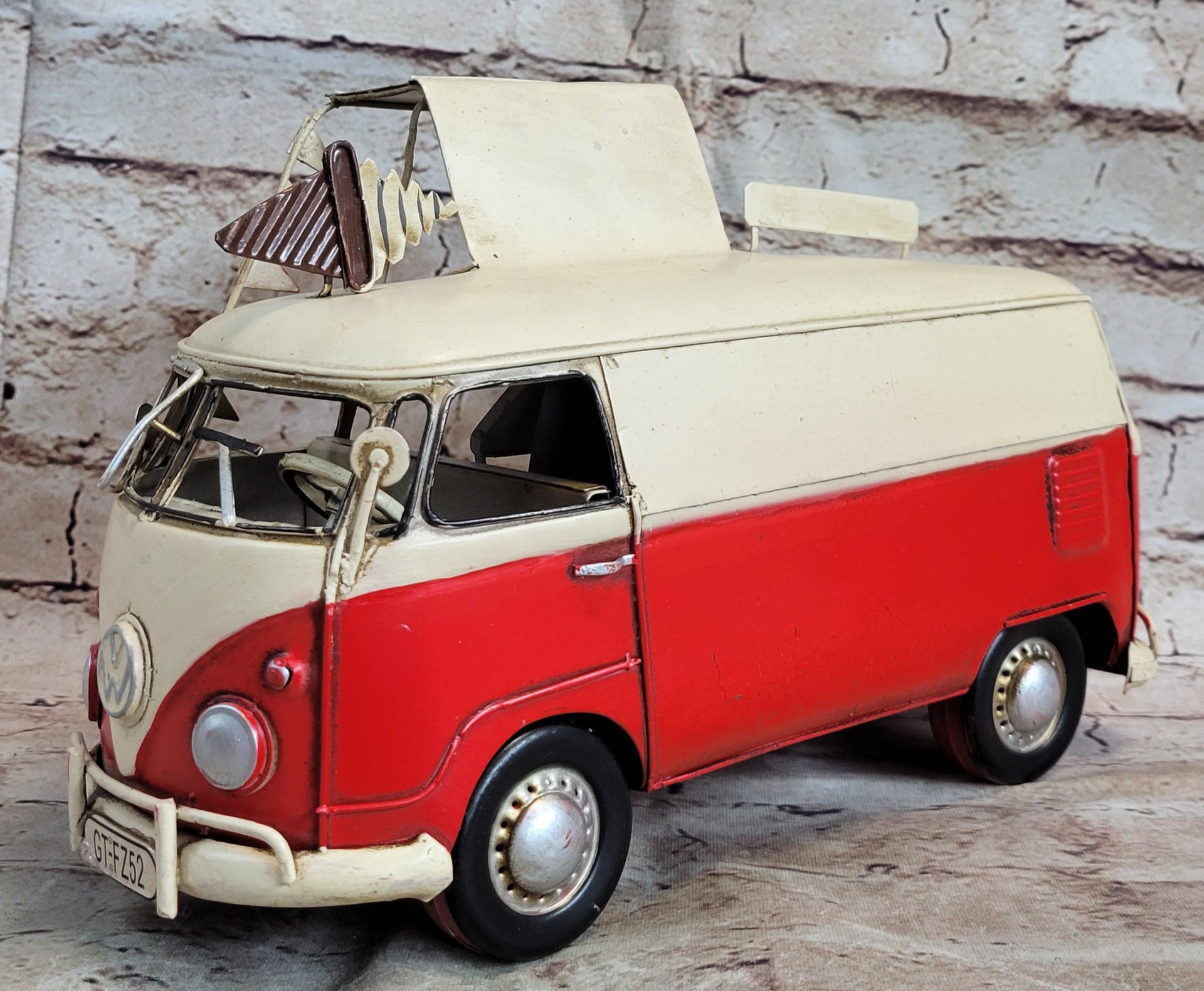 Classic Vintage Red Decorative VW bus, Van Model from Jayland Hand Made ...