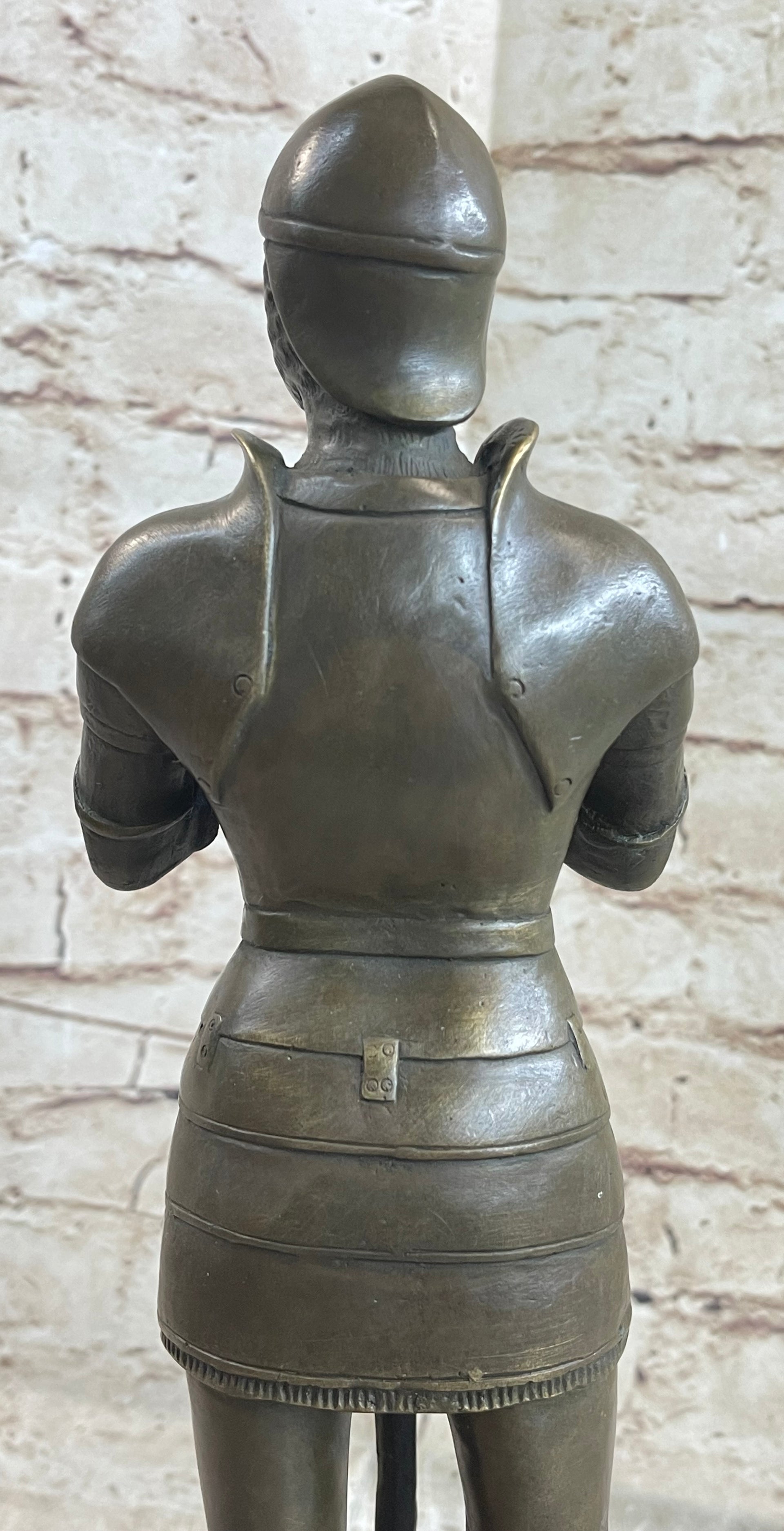 Bronze Sculpture Knight with Armor Bronze Masterpiece Figurine Figure ...