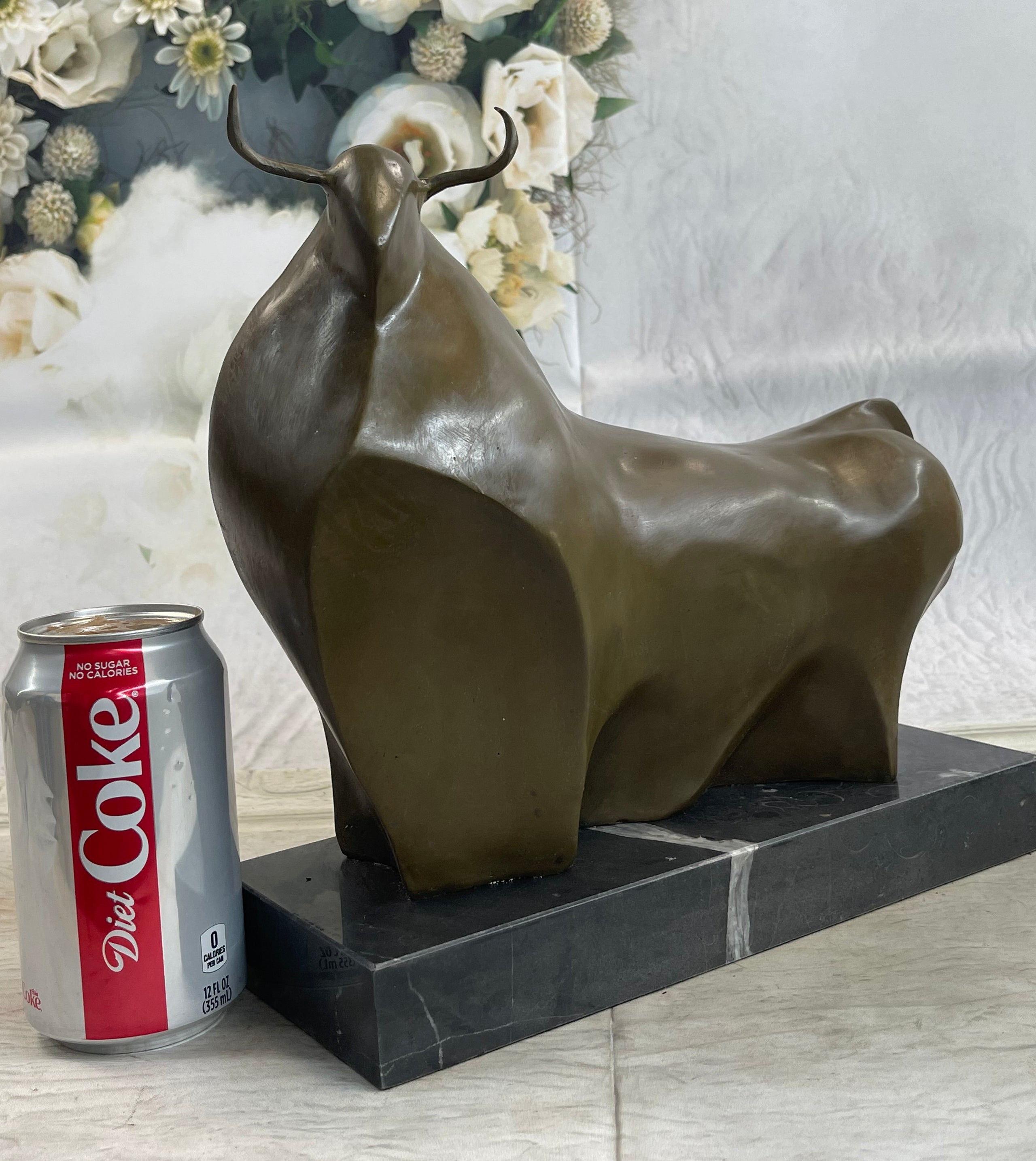 Mid Century Rare Botero Bull 100% Bronze Sculpture Home Decor Artwork ...