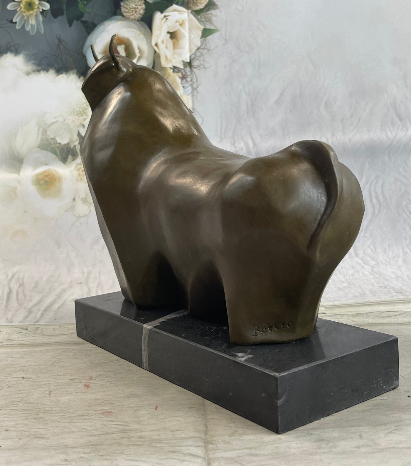 Mid Century Rare Botero Bull 100% Bronze Sculpture Home Decor Artwork ...