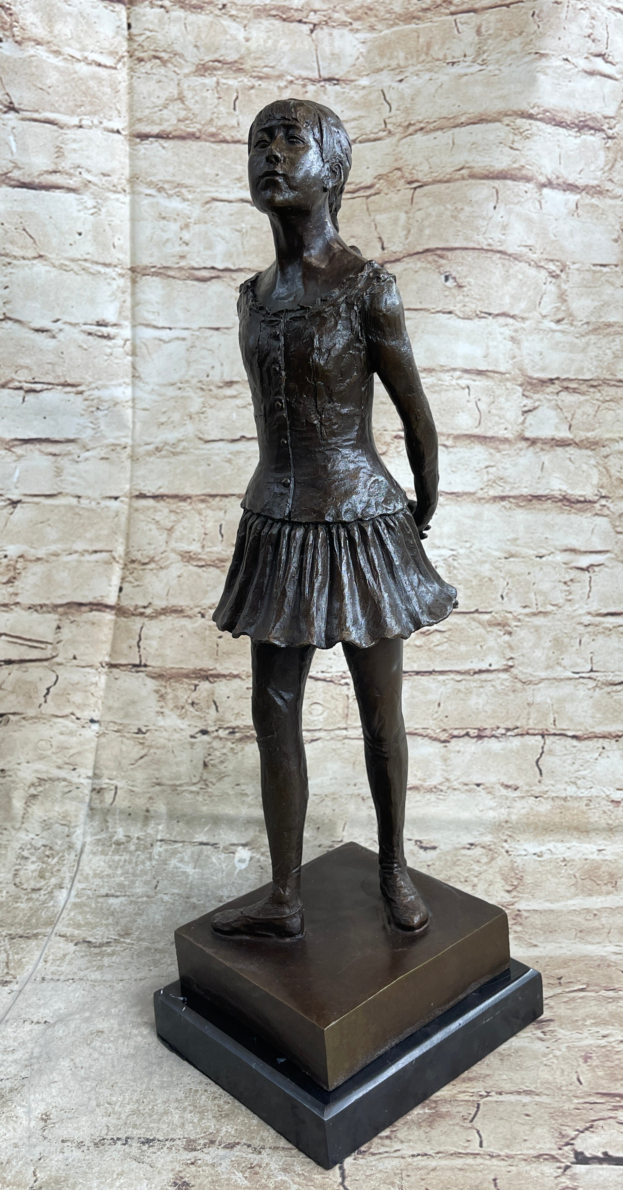 The Little Fourteen Year Old Dancer by Edgar Degas Bronze Statue Sculp – Bronzhaus