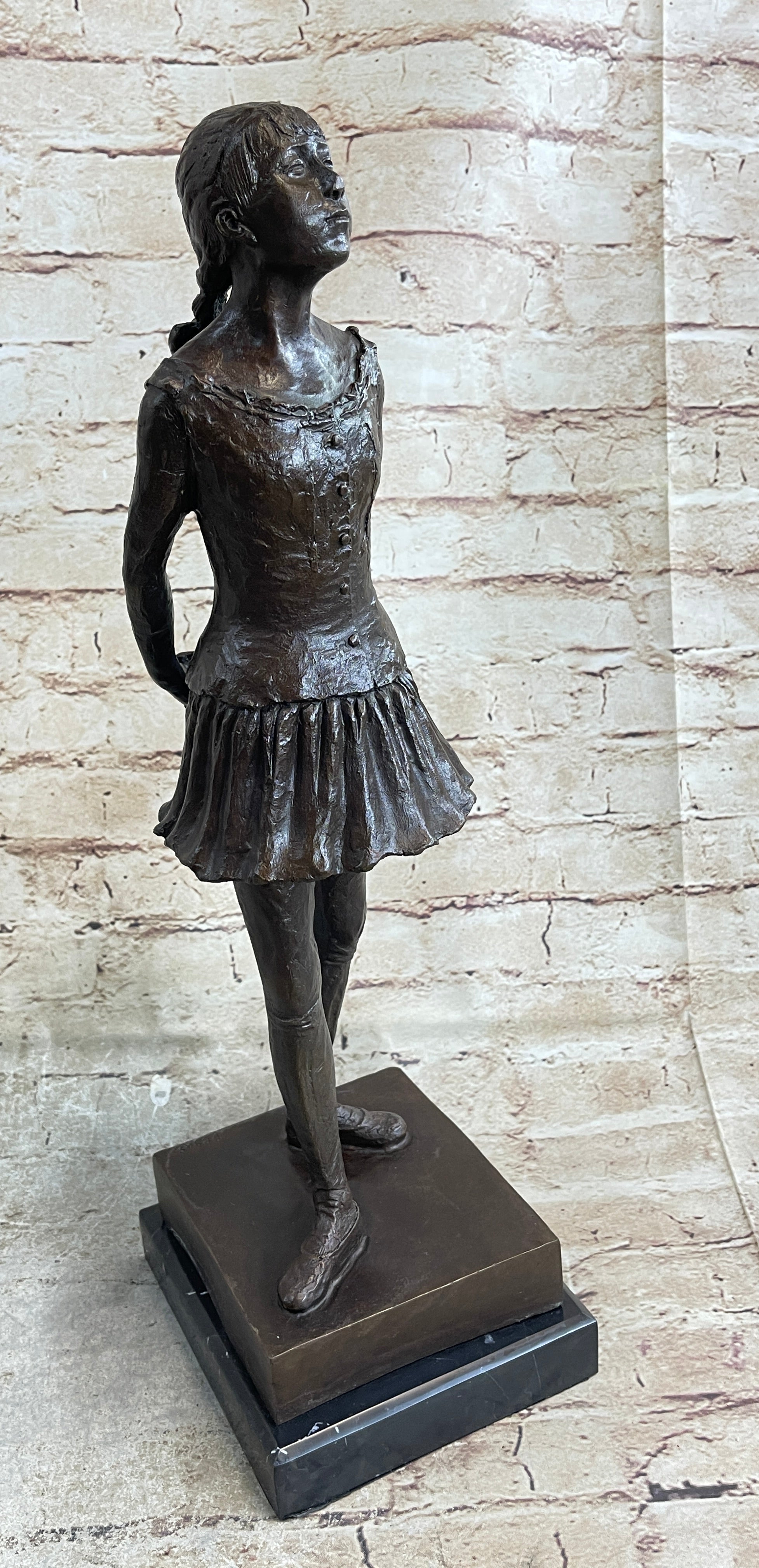 The Little Fourteen Year Old Dancer by Edgar Degas Bronze Statue Sculp – Bronzhaus