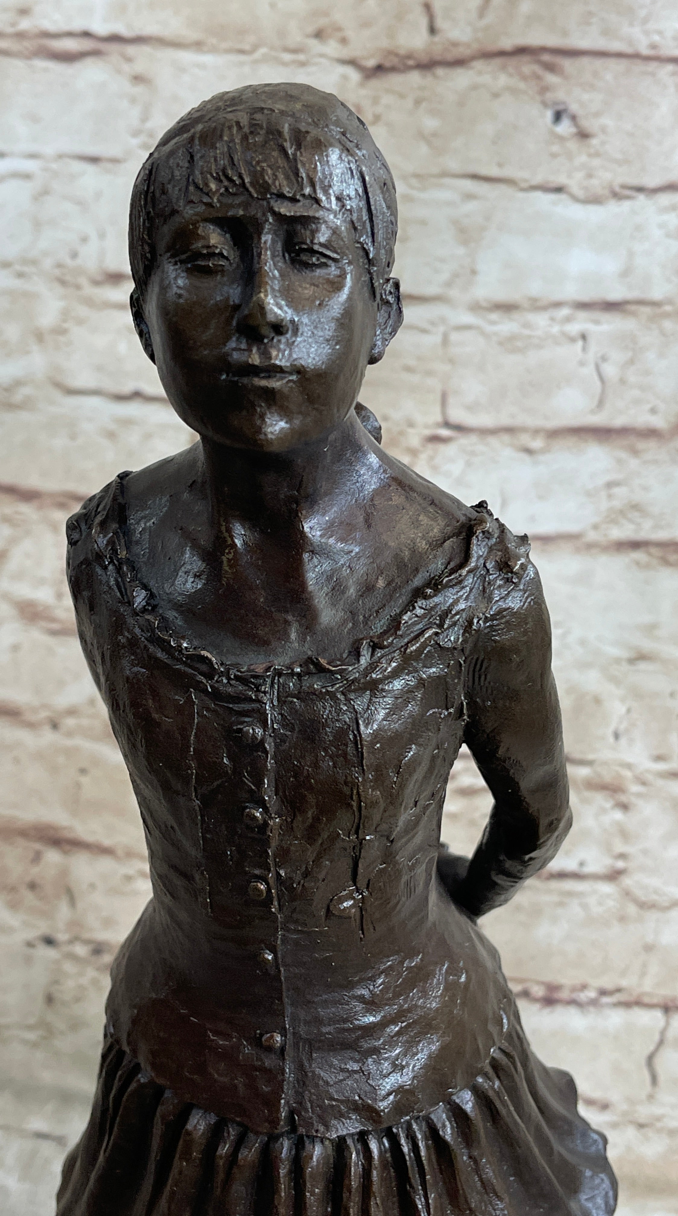 The Little Fourteen Year Old Dancer by Edgar Degas Bronze Statue Sculp ...