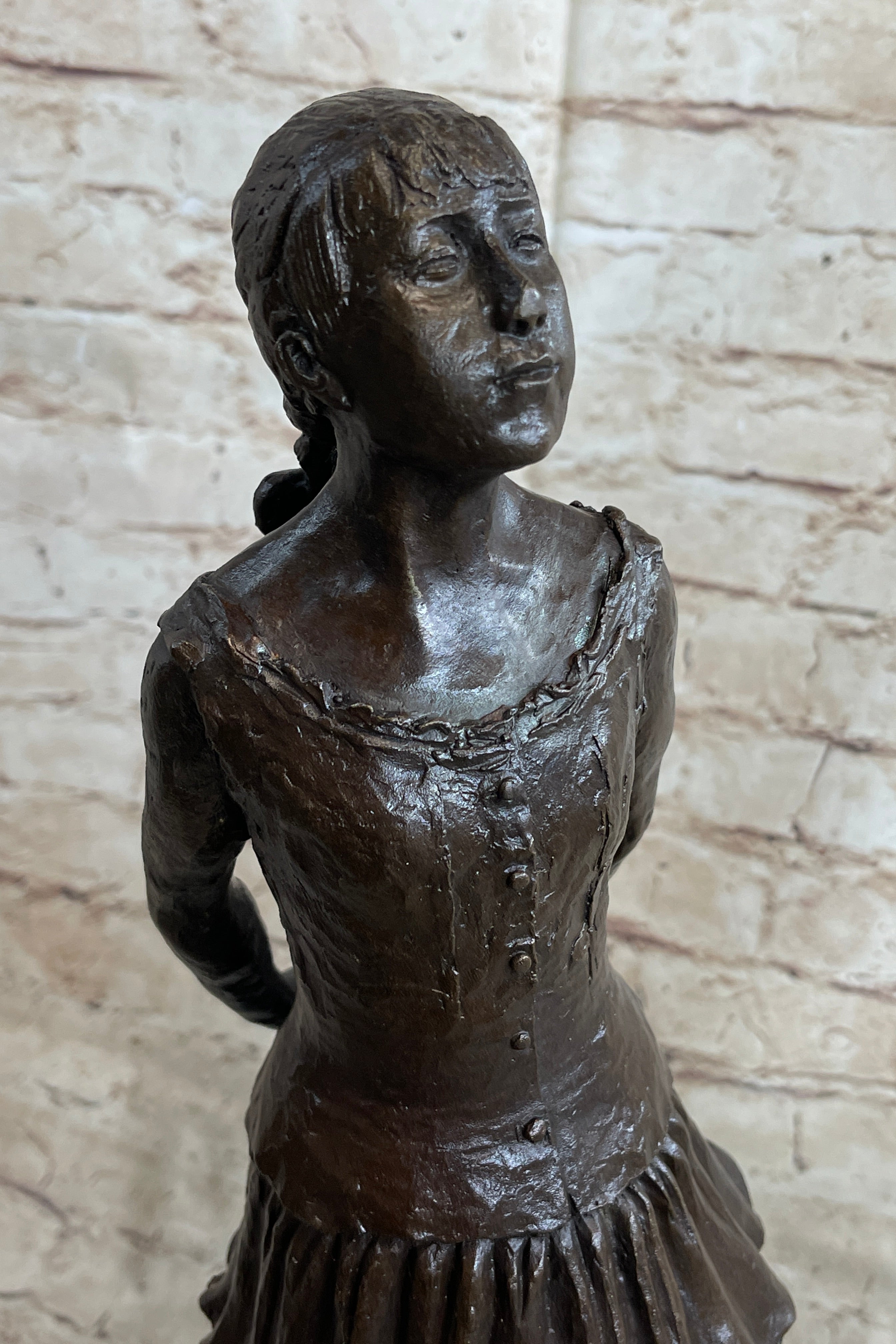 The Little Fourteen Year Old Dancer by Edgar Degas Bronze Statue Sculp ...