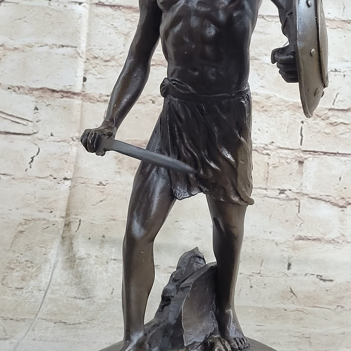 Spartacus Roman Hoplomachus Gladiator Bronze Metal Statue Sculpture Fi ...