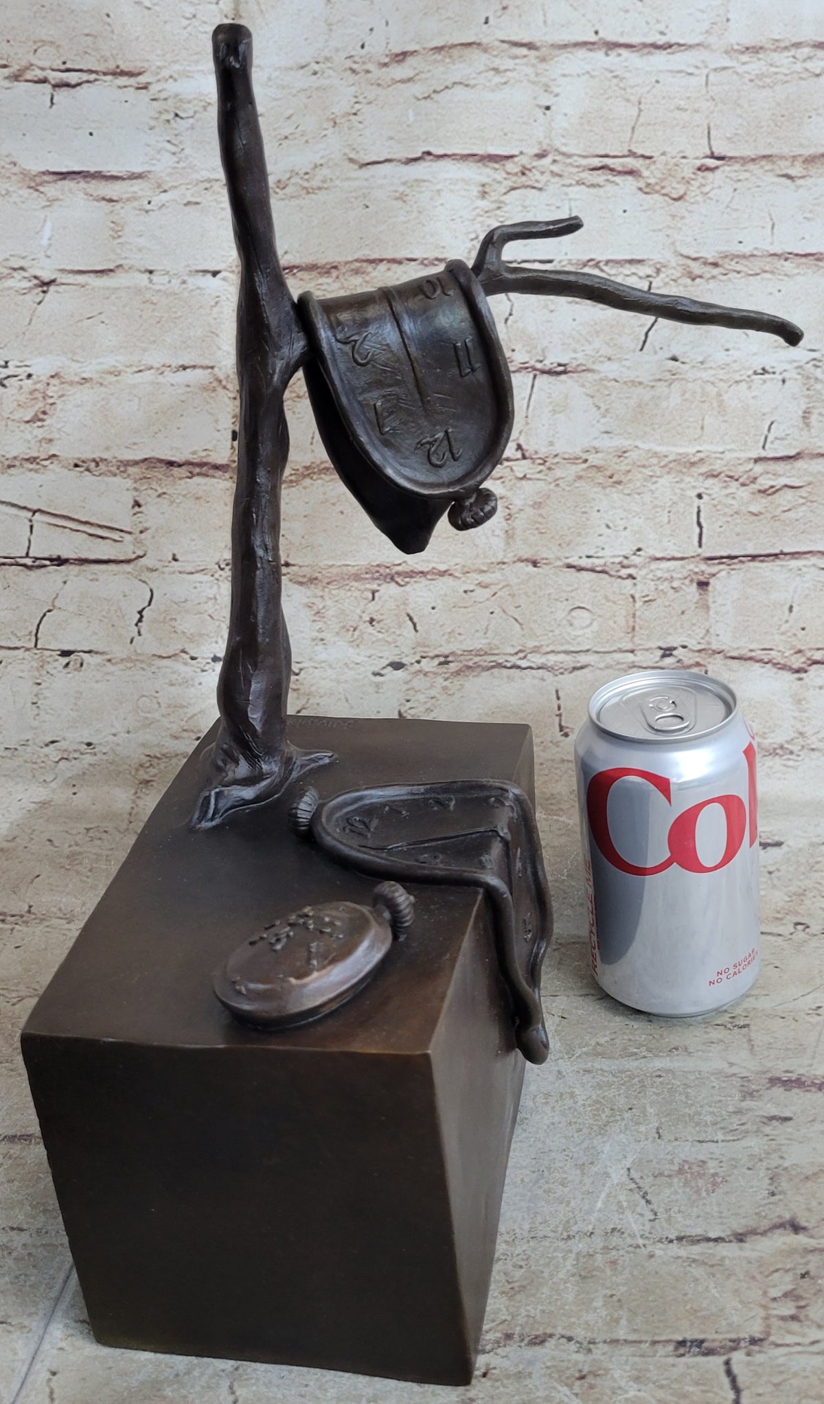 PERSISTENCE OF MEMORY BY SALVADOR DALI BRONZE MODERN ART SCULPTURE FIG ...