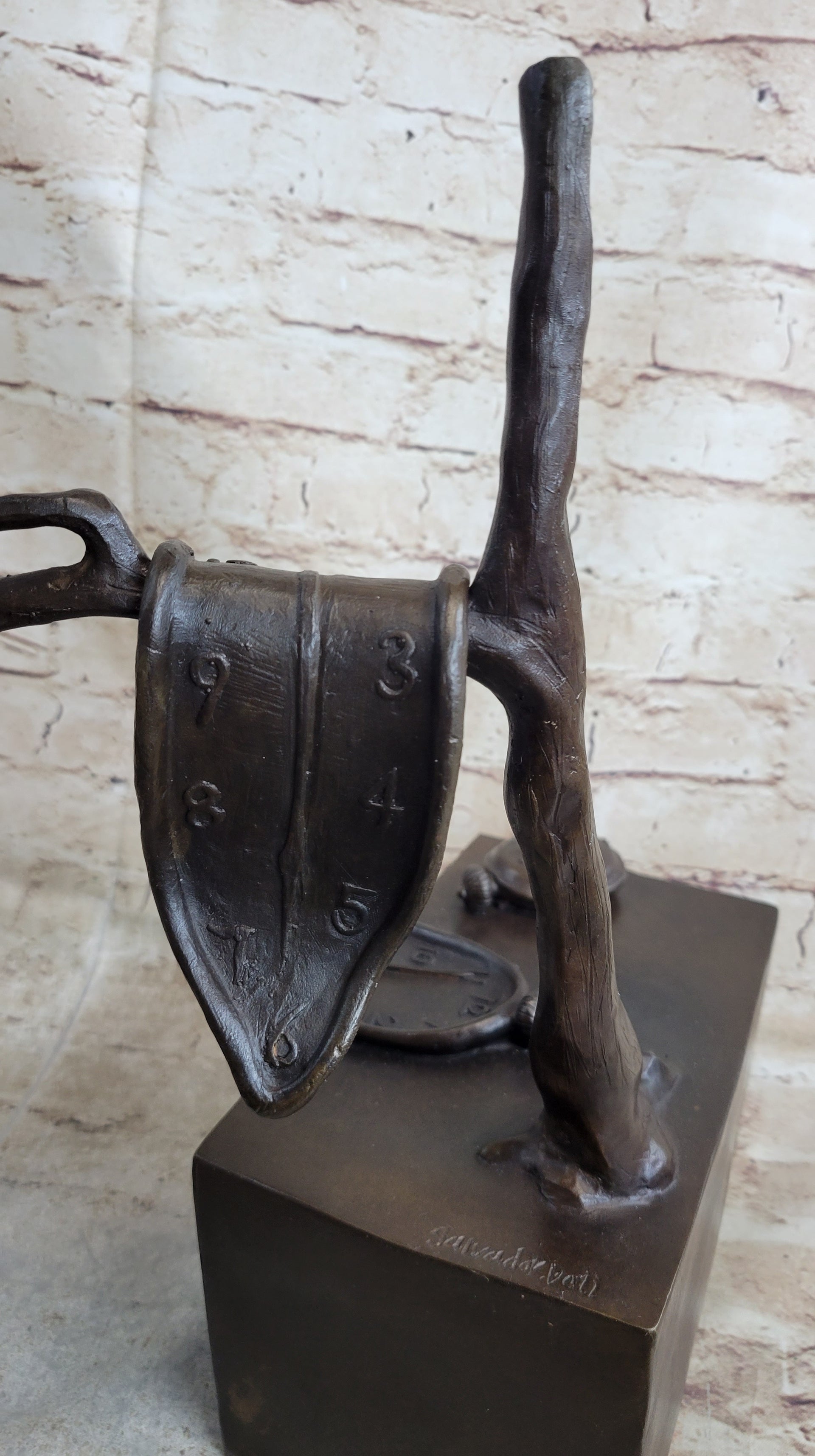 PERSISTENCE OF MEMORY BY SALVADOR DALI BRONZE MODERN ART SCULPTURE FIG ...