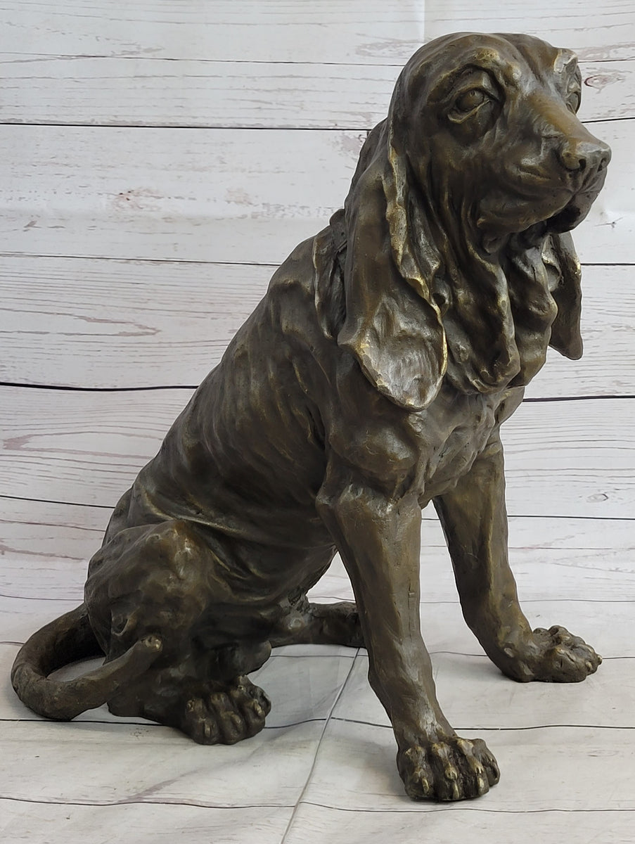 Bloodhound Basset Hound Wrinkly Dog Figure Statue Sculpture 14" x 18 ...