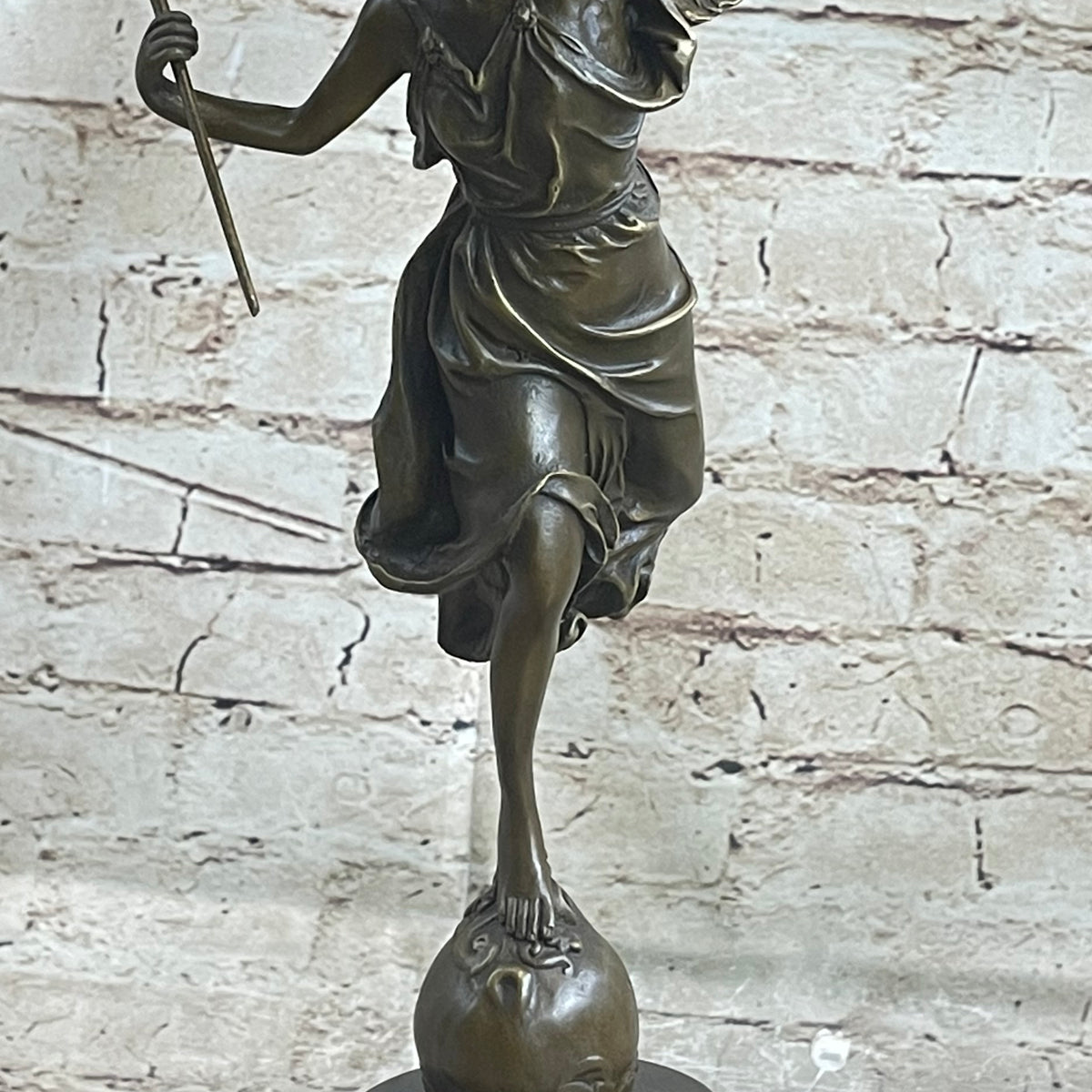 Winged Victory Athena Nike Paris Louvre Bronze Marble Statue Sculpture ...