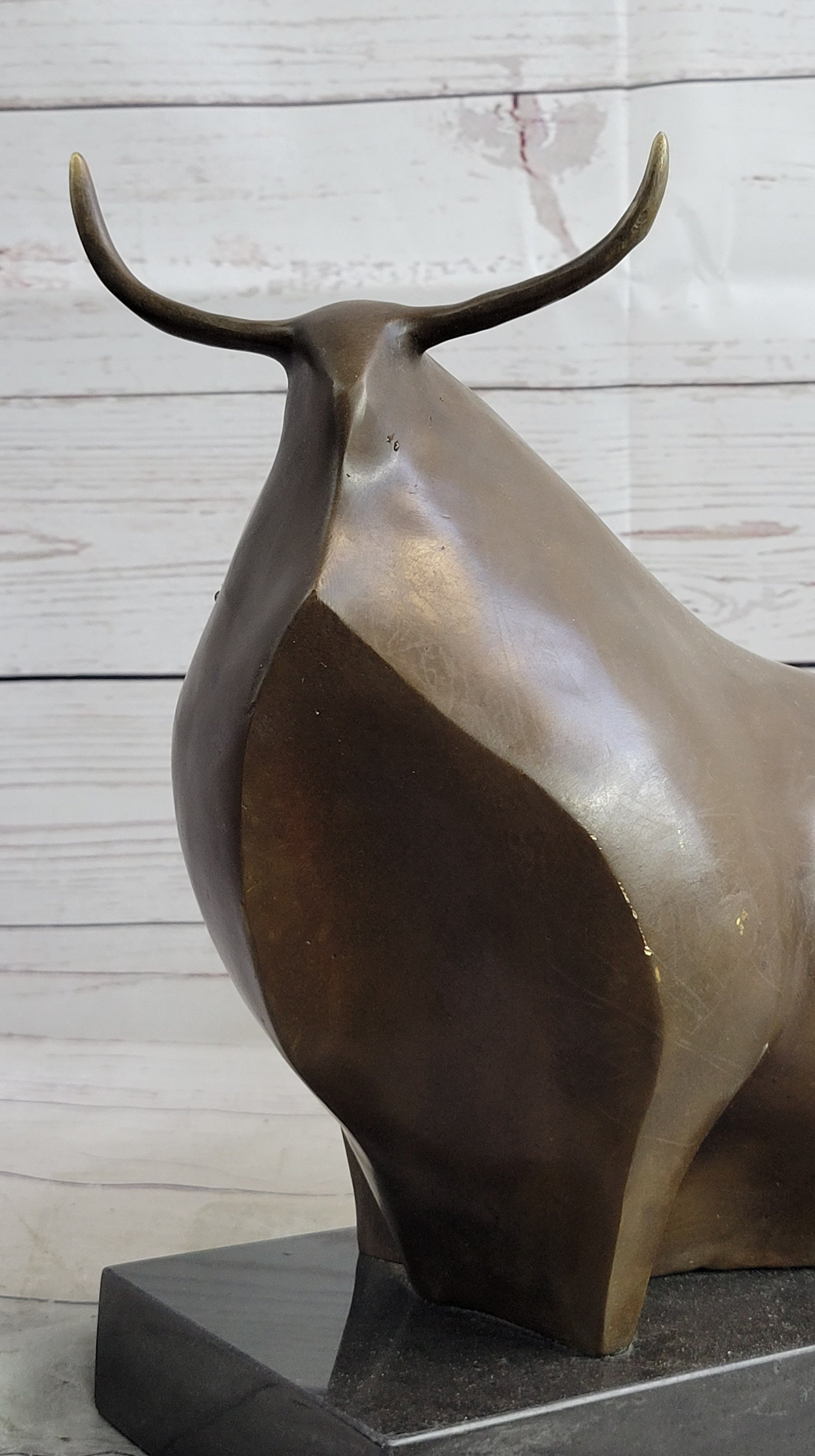 Abstract Modern Art Classic Botero Bull Handcrafted Bronze Sculpture ...