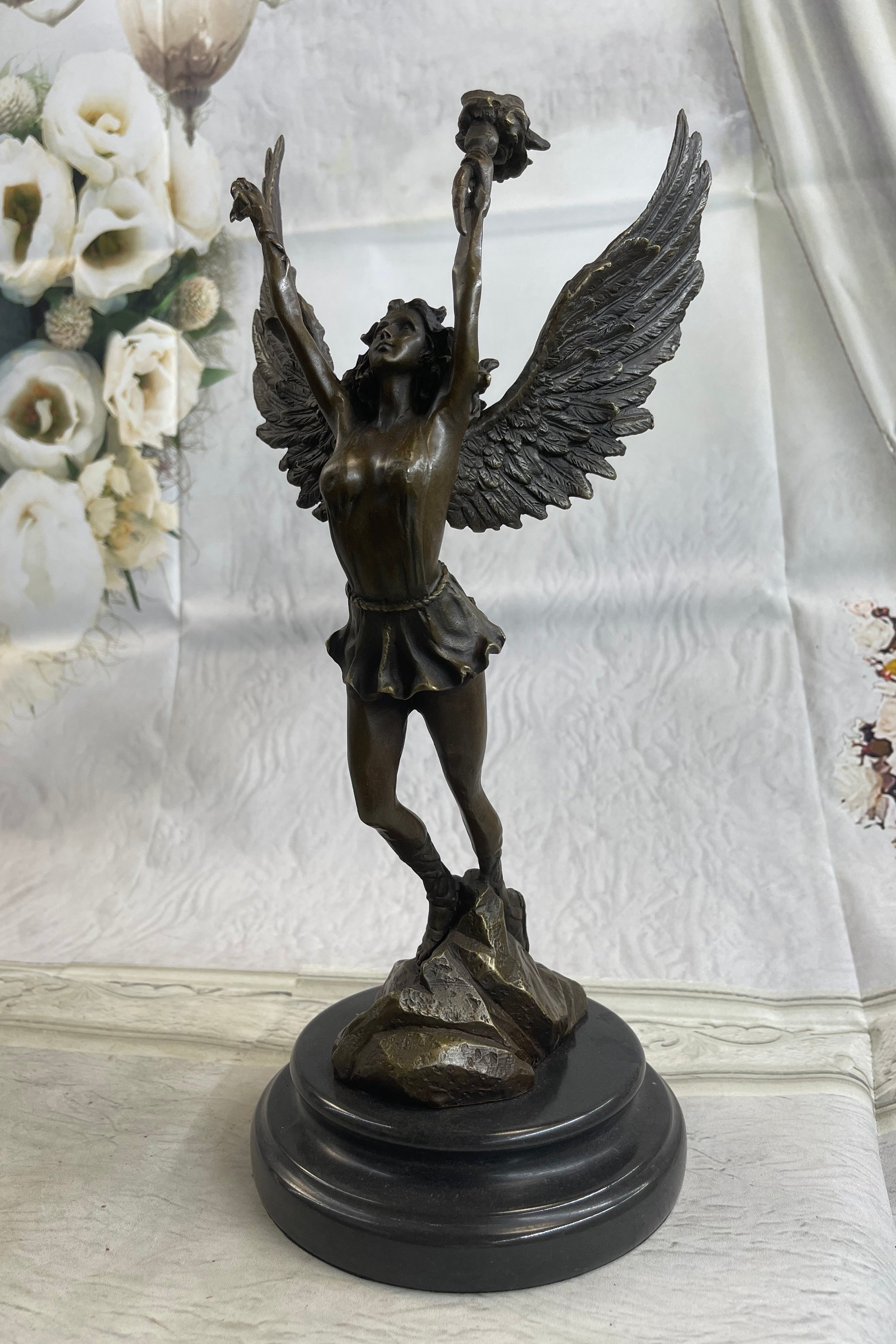 Hand Made Venus Goddess of Love Bronze Sculpture Statue Art Figurine b ...