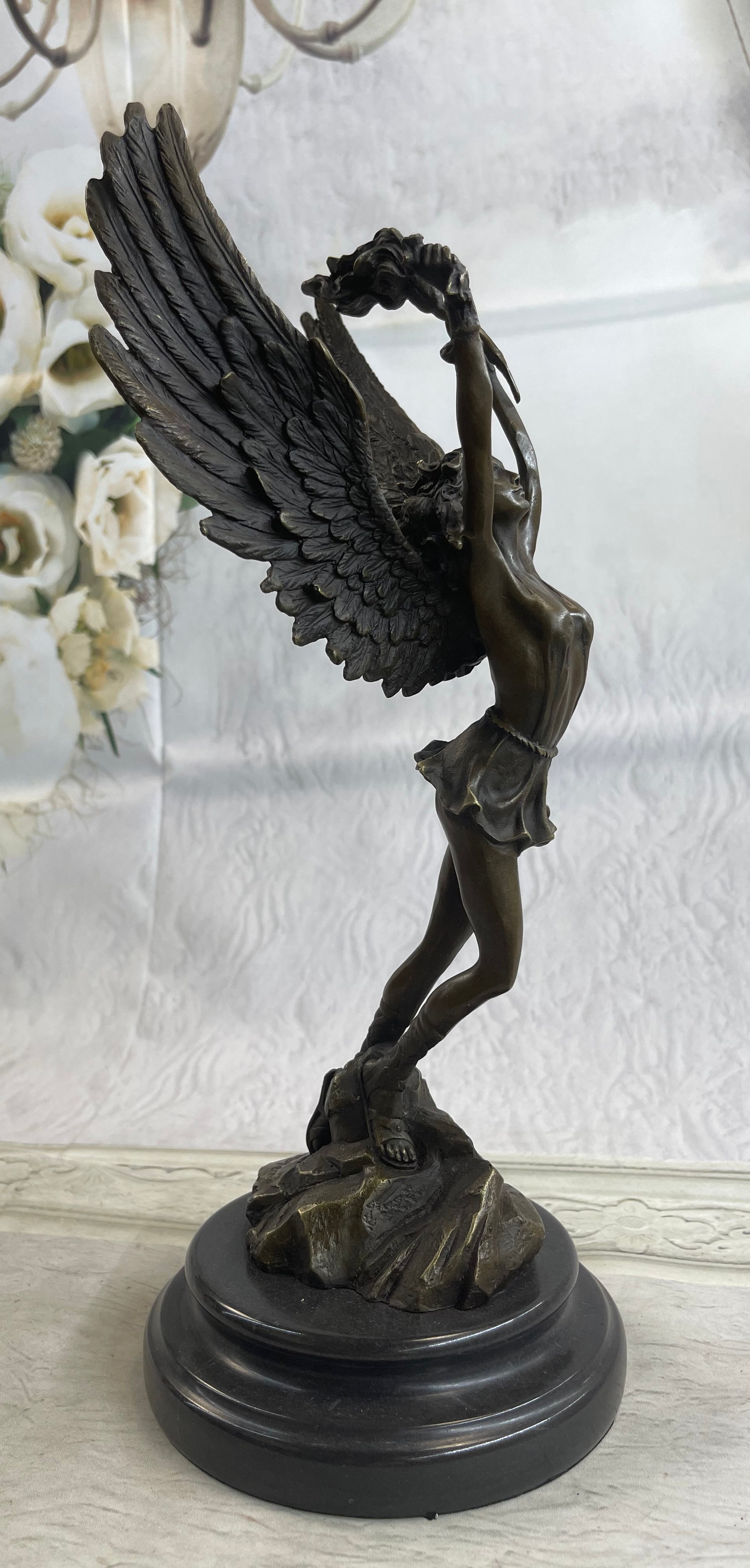 Hand Made Venus Goddess of Love Bronze Sculpture Statue Art Figurine b ...