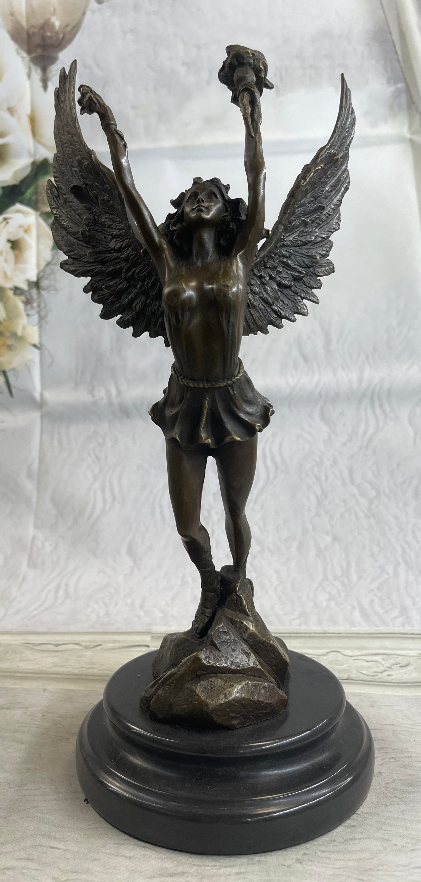 Hand Made Venus Goddess of Love Bronze Sculpture Statue Art Figurine b ...