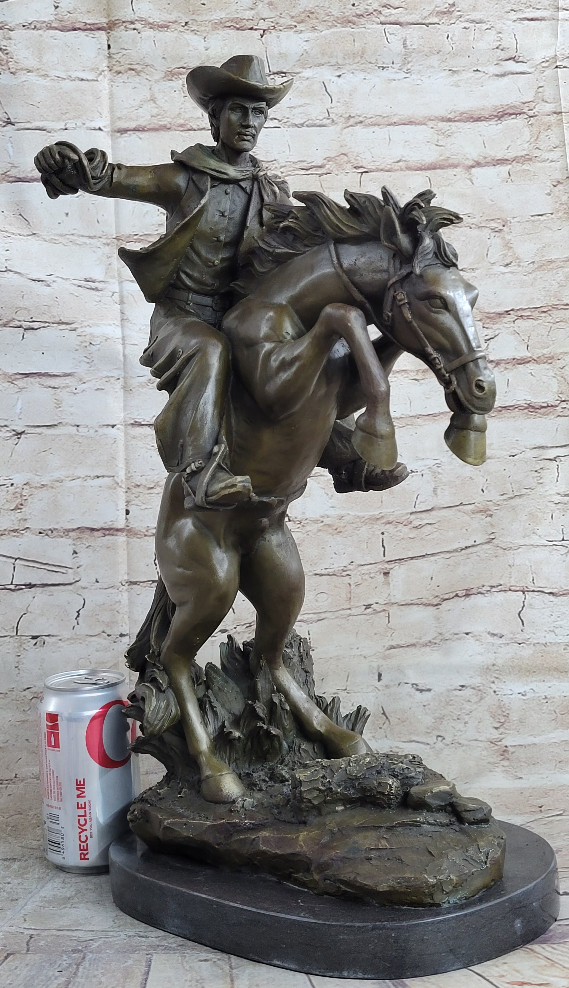 Bronco Buster inspired Country Western Art Bronze Sculpture Featuring ...