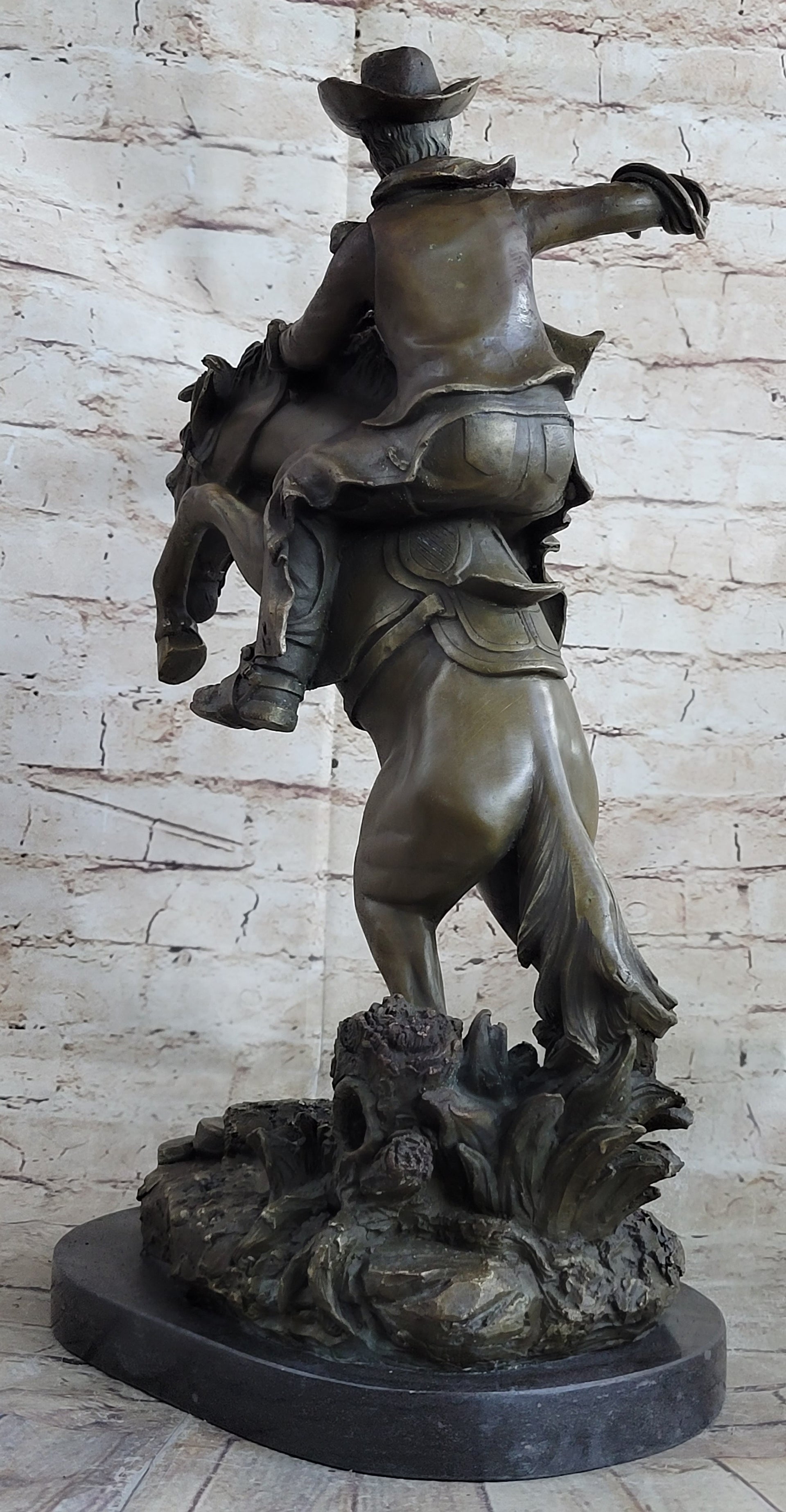 Bronco Buster inspired Country Western Art Bronze Sculpture Featuring ...