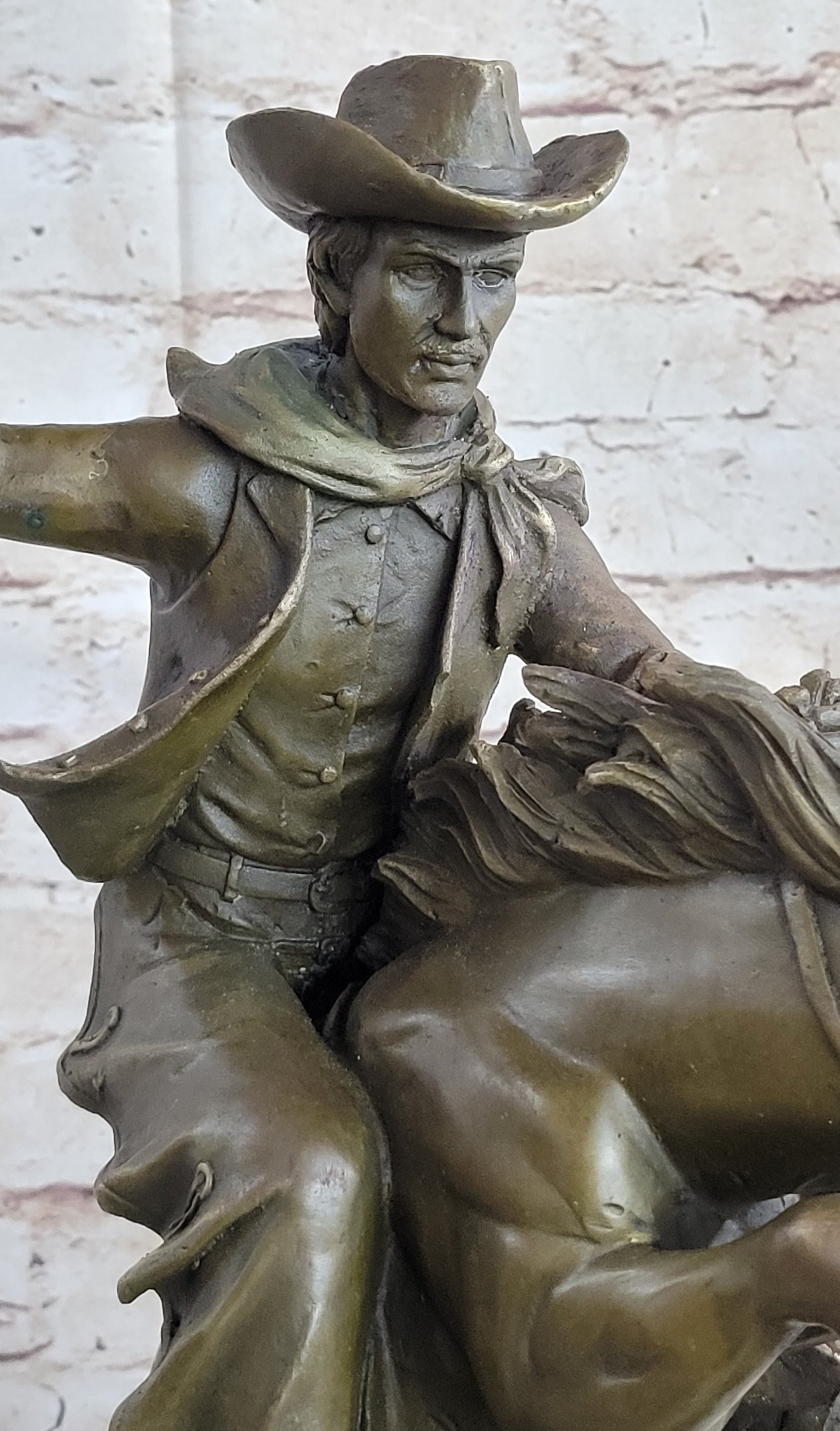 Bronco Buster inspired Country Western Art Bronze Sculpture Featuring ...
