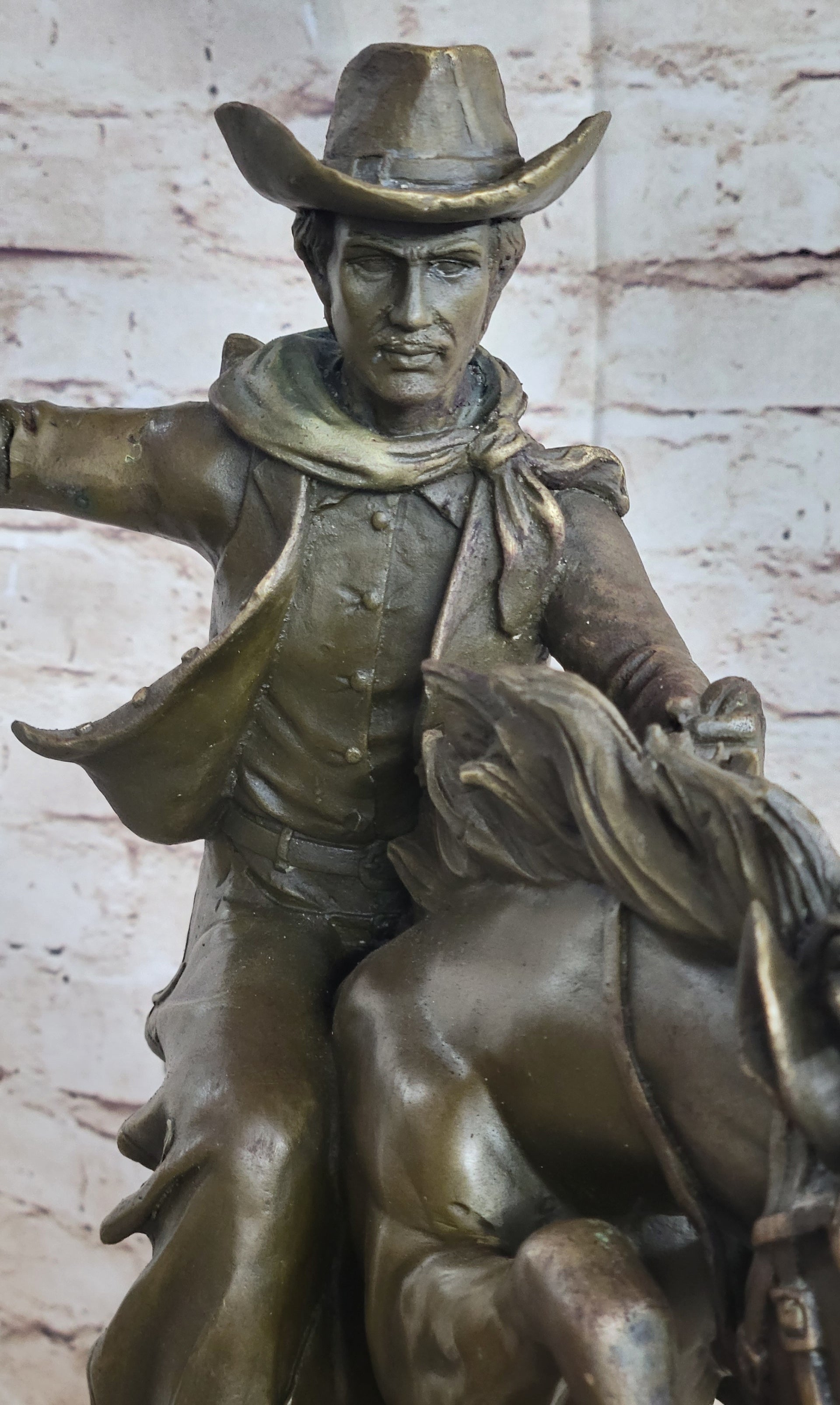 Bronco Buster inspired Country Western Art Bronze Sculpture Featuring ...