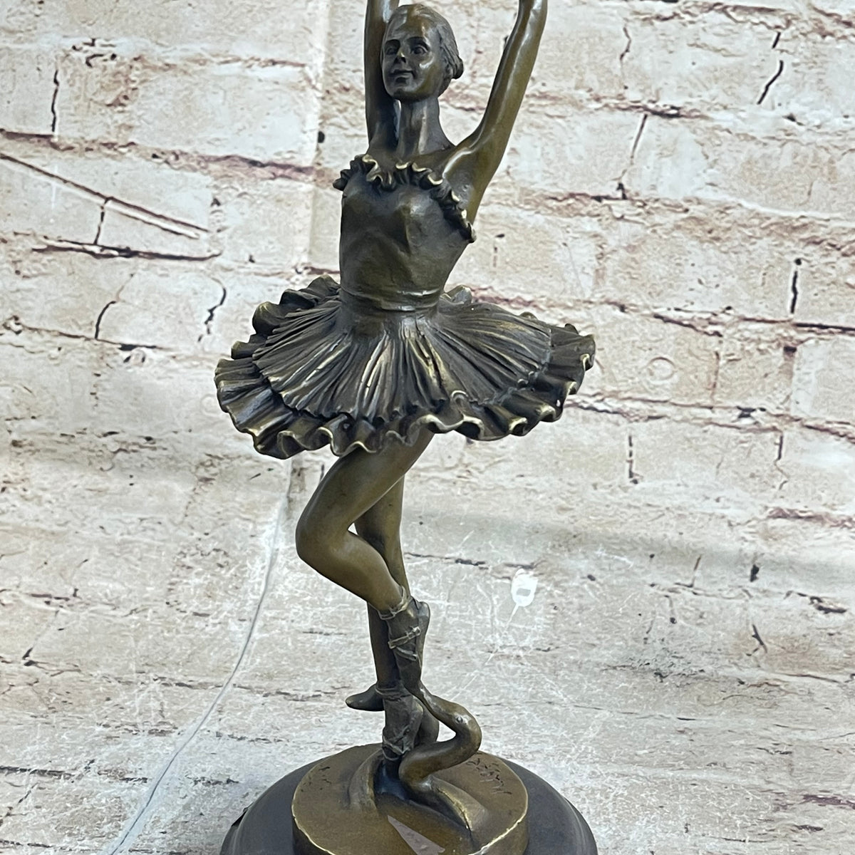 Art Deco Hot Cast Bronze Graceful Ballerina Ballet Statue Sculpture Mi ...