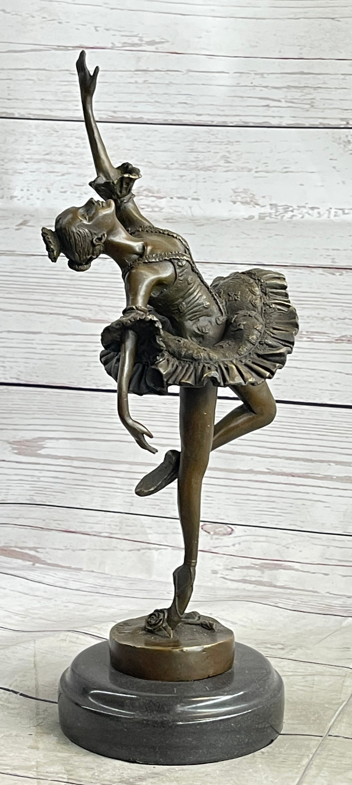 Ballerina Ballet Dancer Bronze Sculpture Statue Signed Original Art on ...