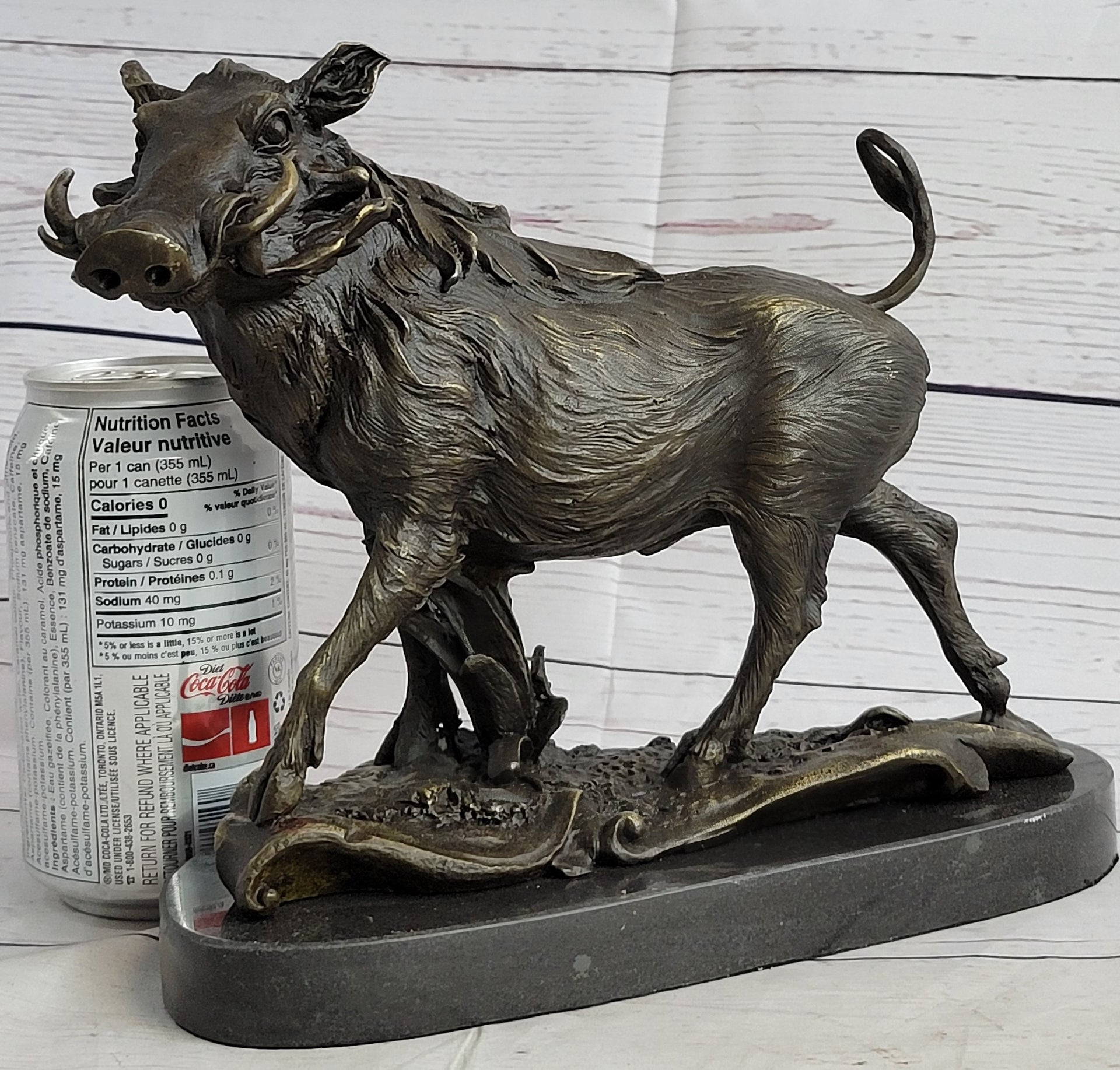Boar Wild Pig Bronze Statue Sculpture by Barye Figure Farm Animal Lost ...