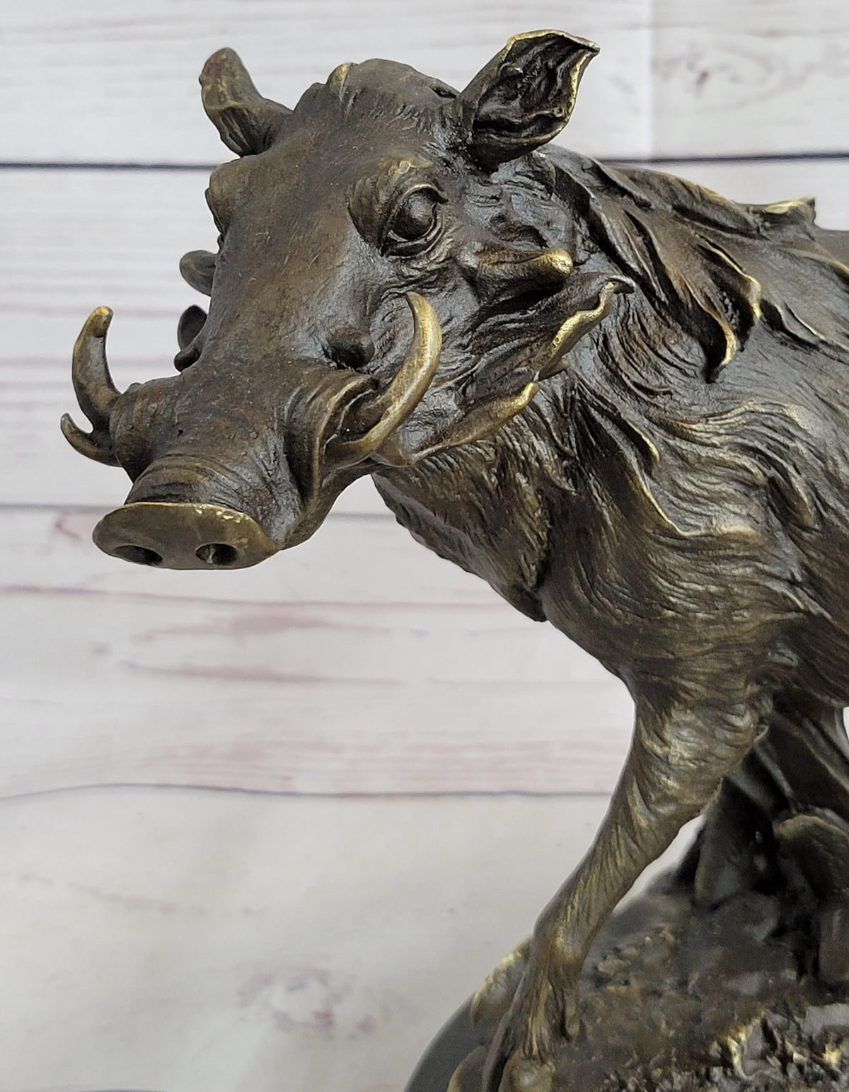 Boar Wild Pig Bronze Statue Sculpture by Barye Figure Farm Animal Lost ...