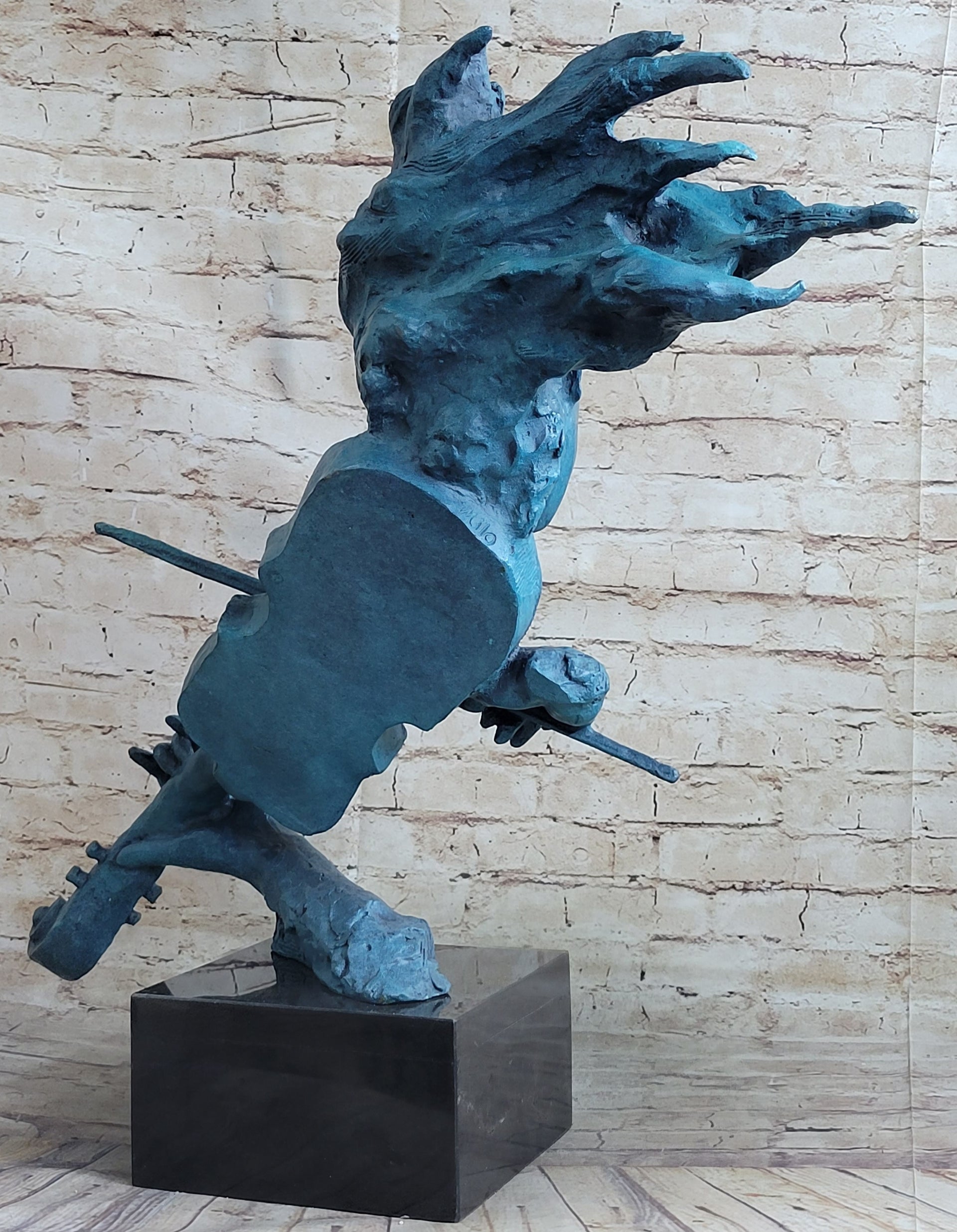 Signed Original Artwork by Milo Female Girl Lady Violin Player Bronze ...