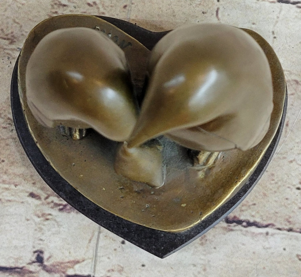 EMPEROR PENGUIN & FAMILY ART BRONZE STATUE SCULPTURE FIGURE FIGURINE ...