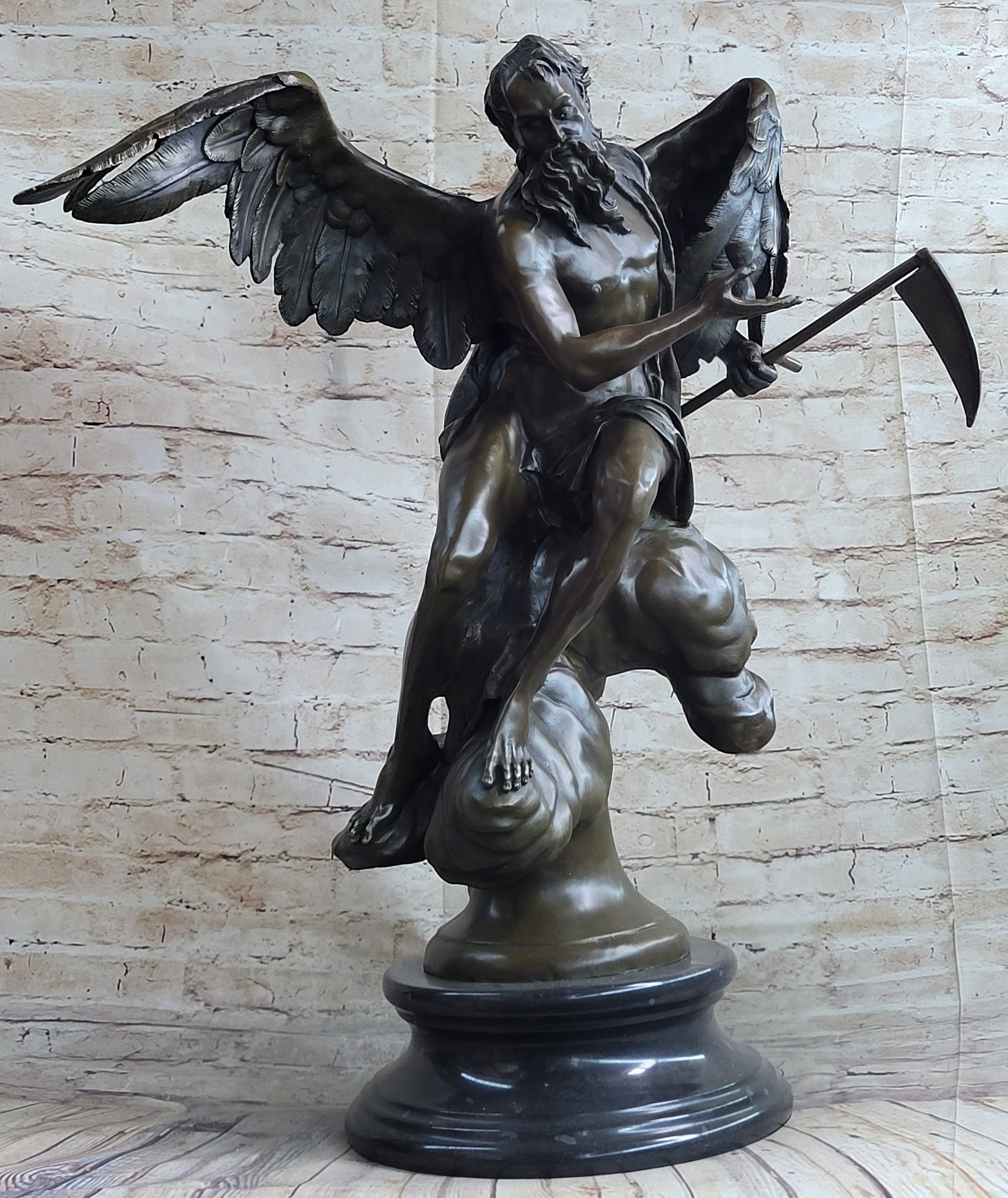 Chronos Grim Reaper Greek Mythology Death God Bronze Sculpture by More ...