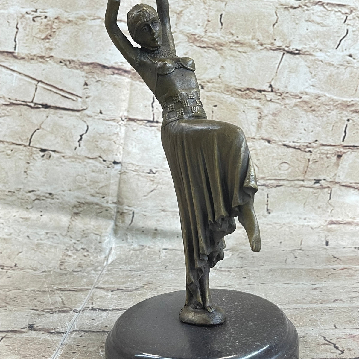 GYPSY DANCER BROWN COLOR BRONZE STATUE CHIPARUS FIGURE SCULPTURE HOME ...