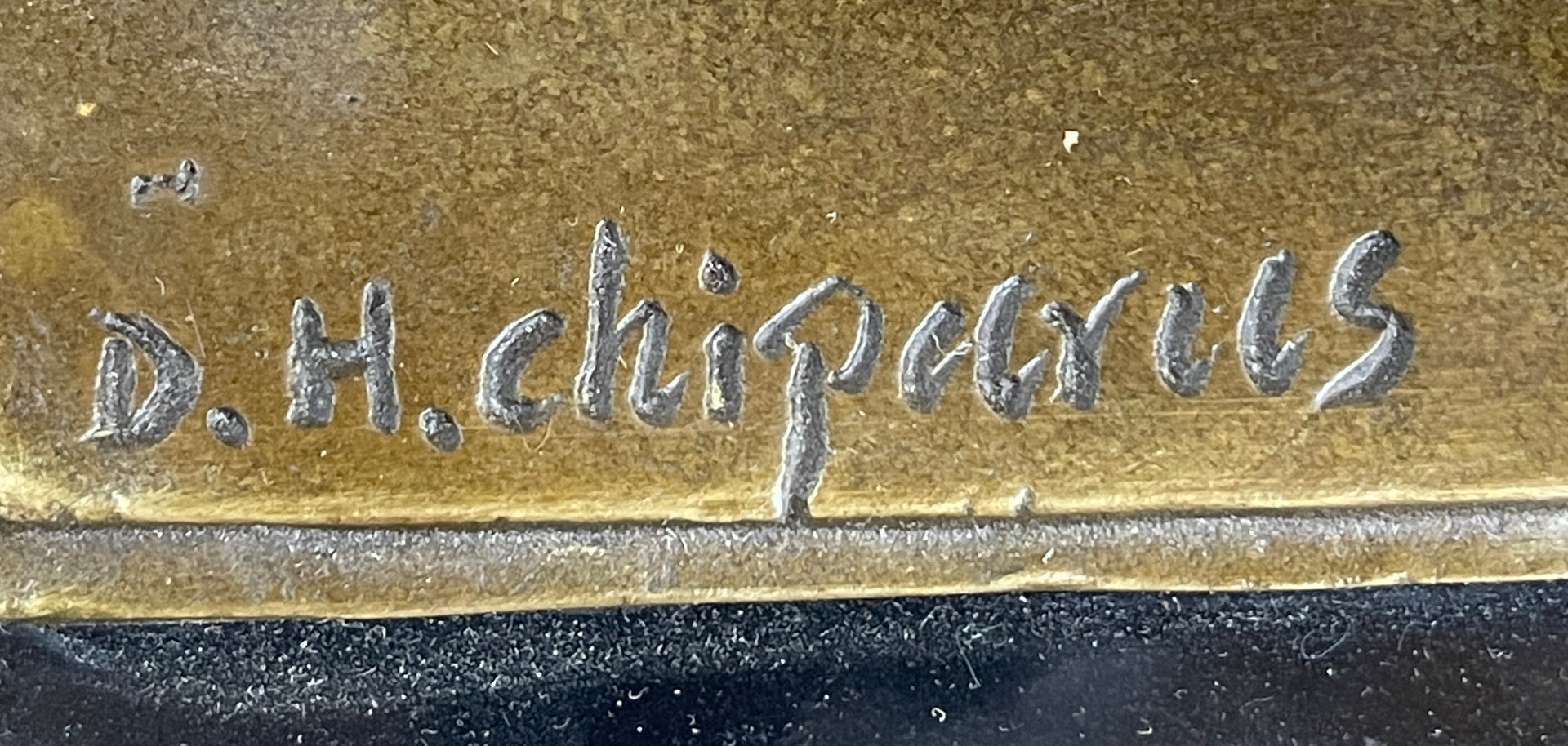 Signed Bronze Sculpture Art Deco Dimitri Chiparus Footsteps Figurine 3 ...