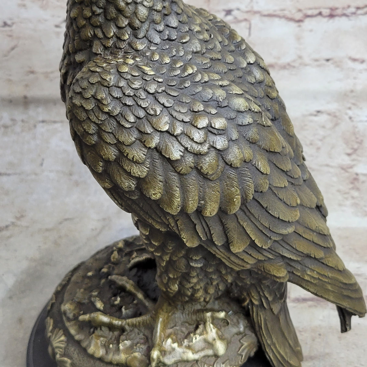 100% SOLID BRONZE Eagle Hawk Falcon Osprey Garden Park Zoo Statue Sale ...