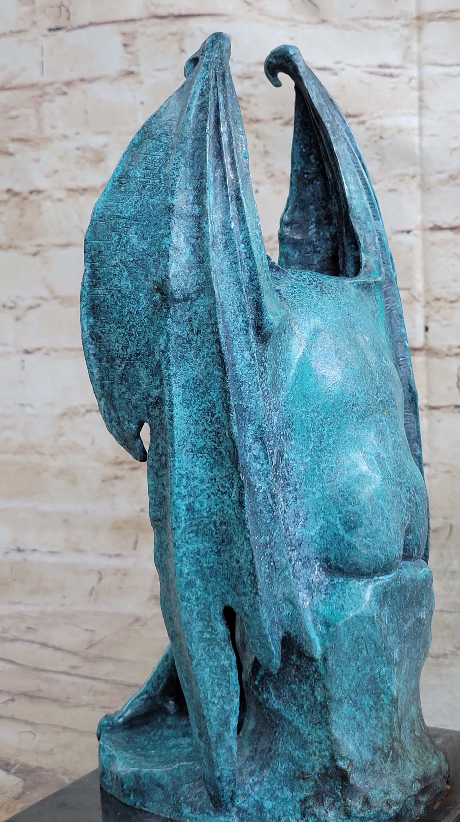 Patina Devil Satyr Diablo Dark Angel Bronze Sculpture by Milo Figurine ...