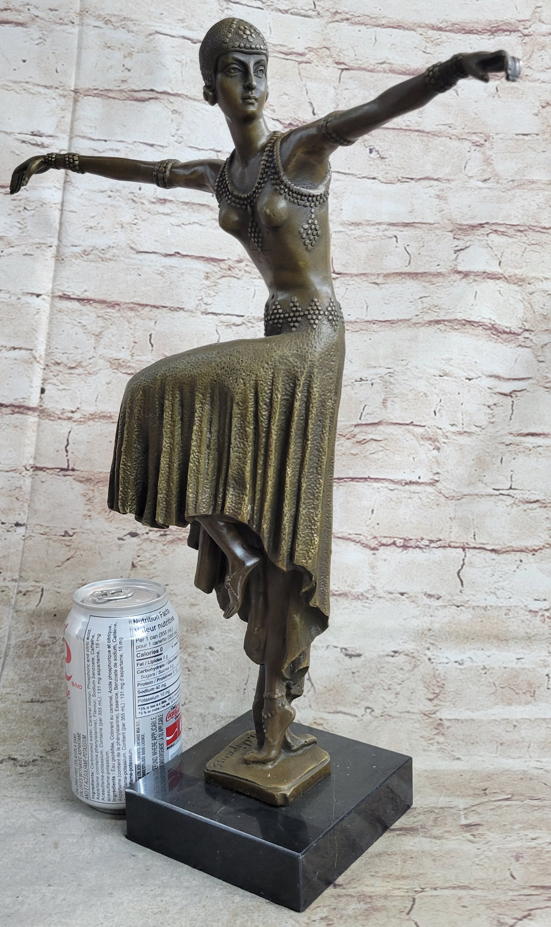 Turkish Dancer Art Deco Bronze Sculpture Statue by D.H. Chiparus on Ma ...