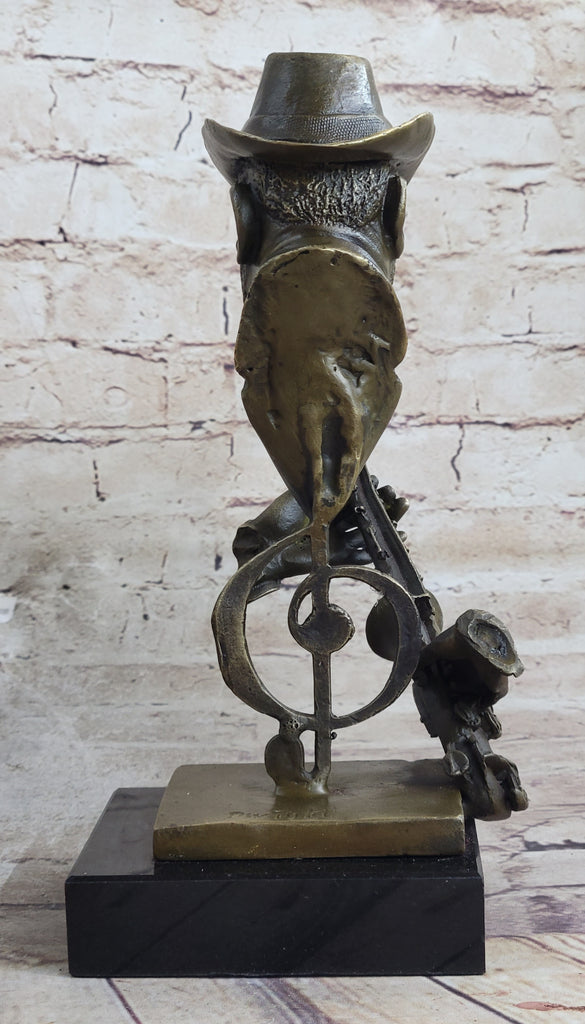 Signed Sax Saxophone Player Salutes Jazz and Rhythm and Blues Bronze ...