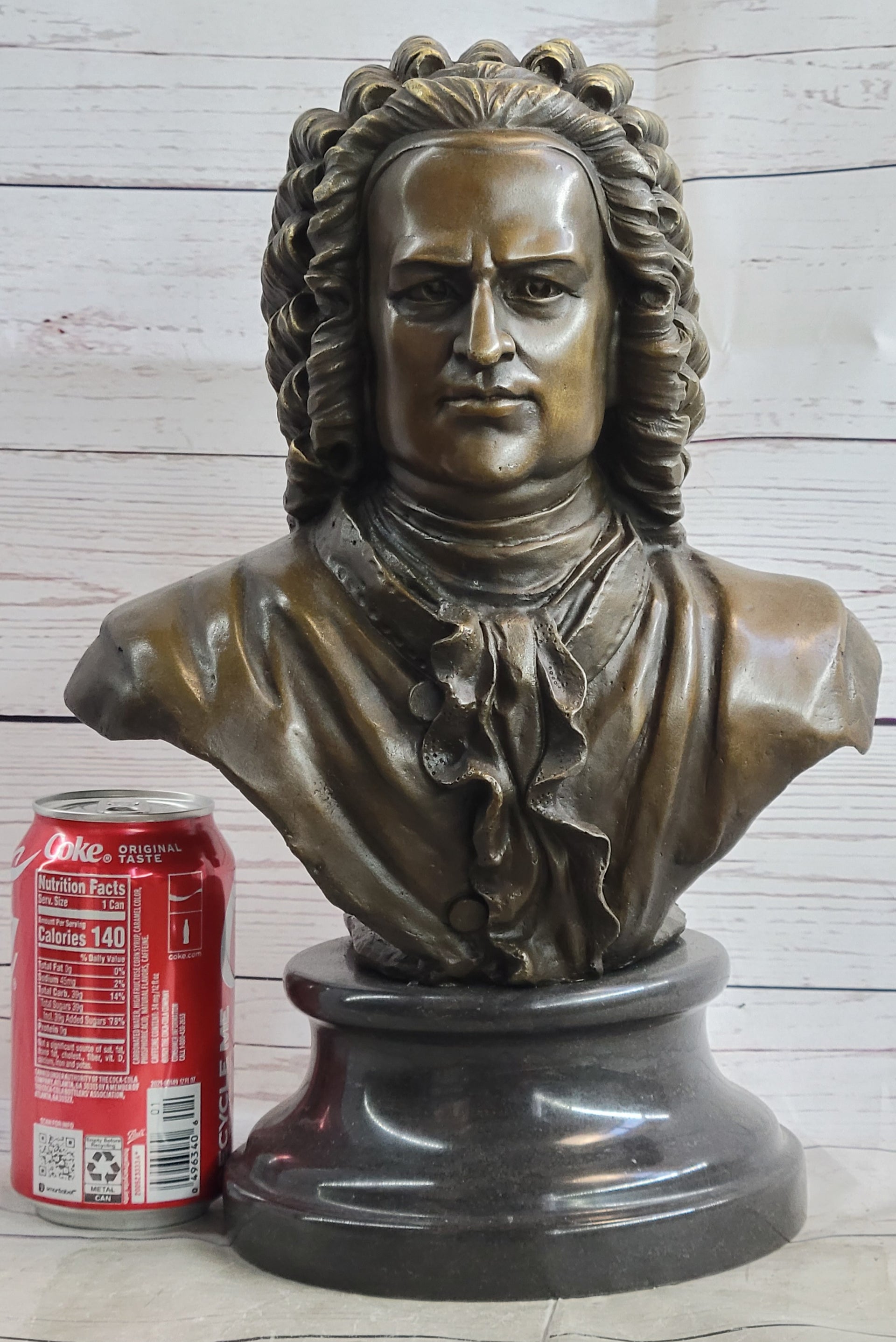 Johann Sebastian Bach Classical Composer Bronze Bust Sculpture Statue ...