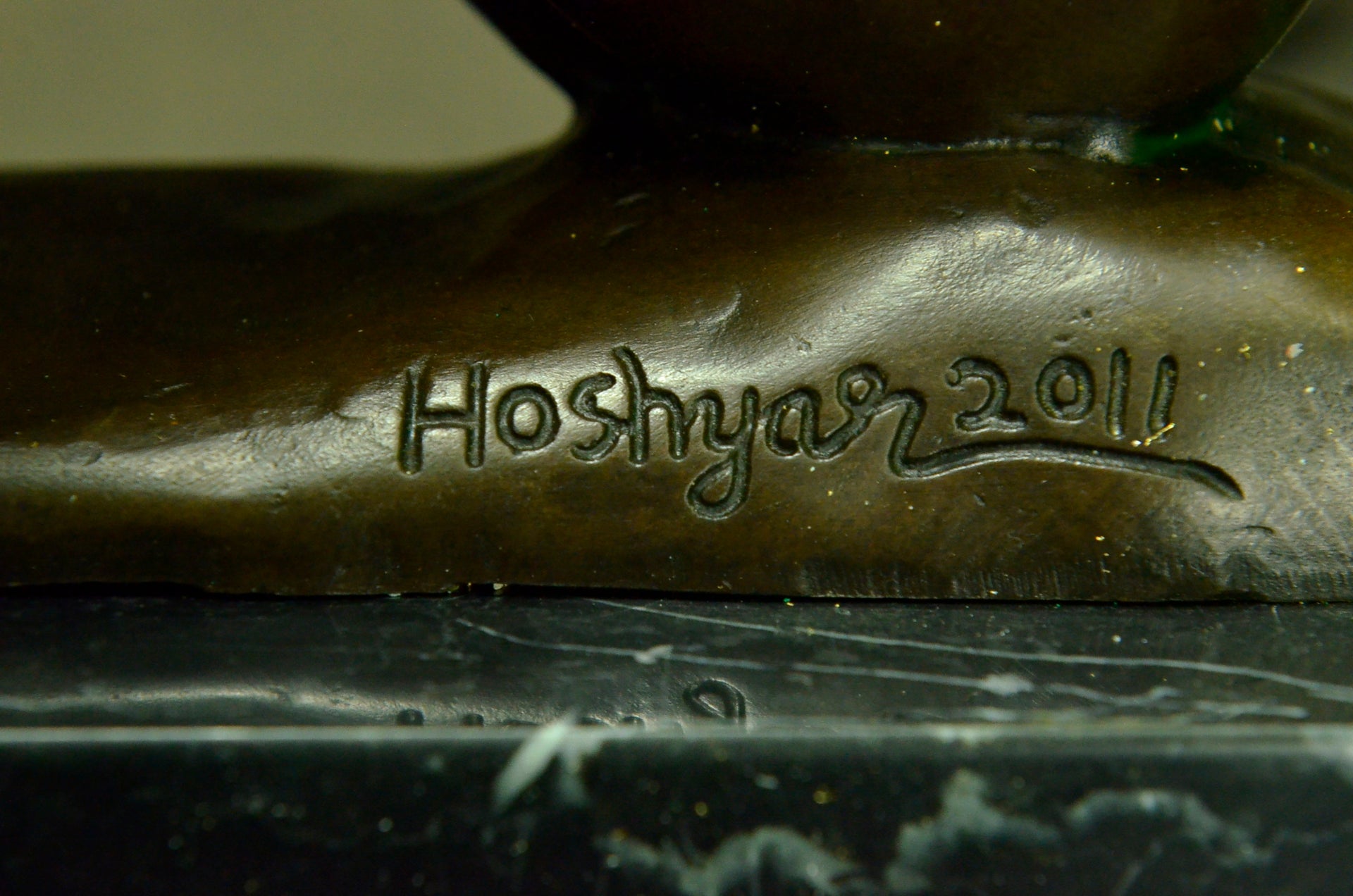 Signed Original Abstract Female holding Baby Goat Bronze Sculpture ...