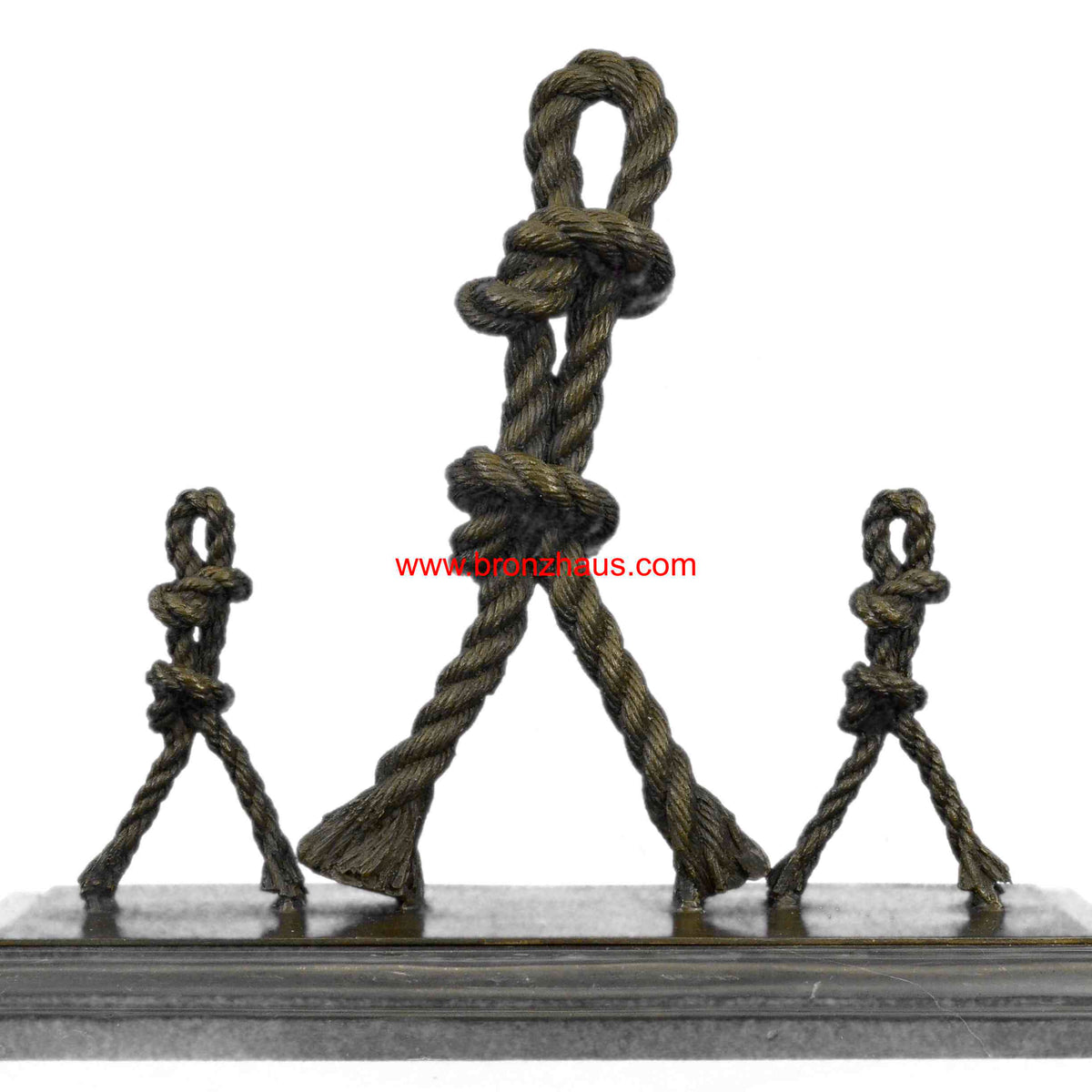 Signed Original French Artist Jean Patoue Dancing Ropes Bronze Sculptu ...