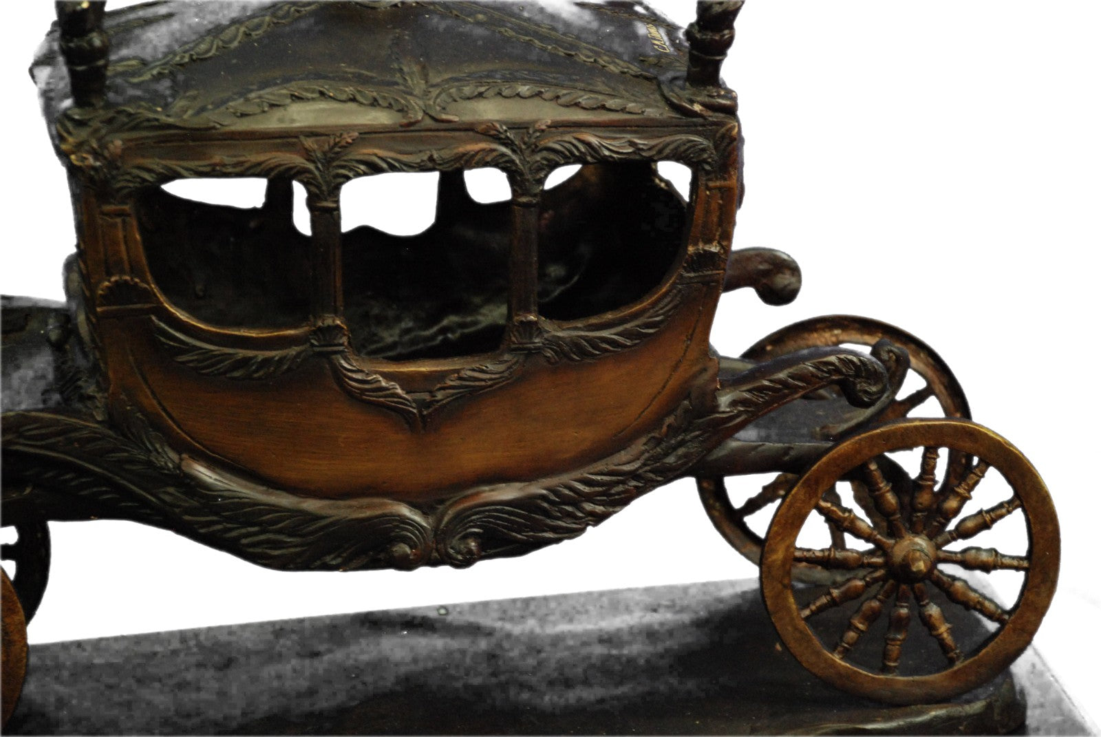 Handmade''Stagecoach''Hot Cast Bronze Western Sculpture Lost Wax ...