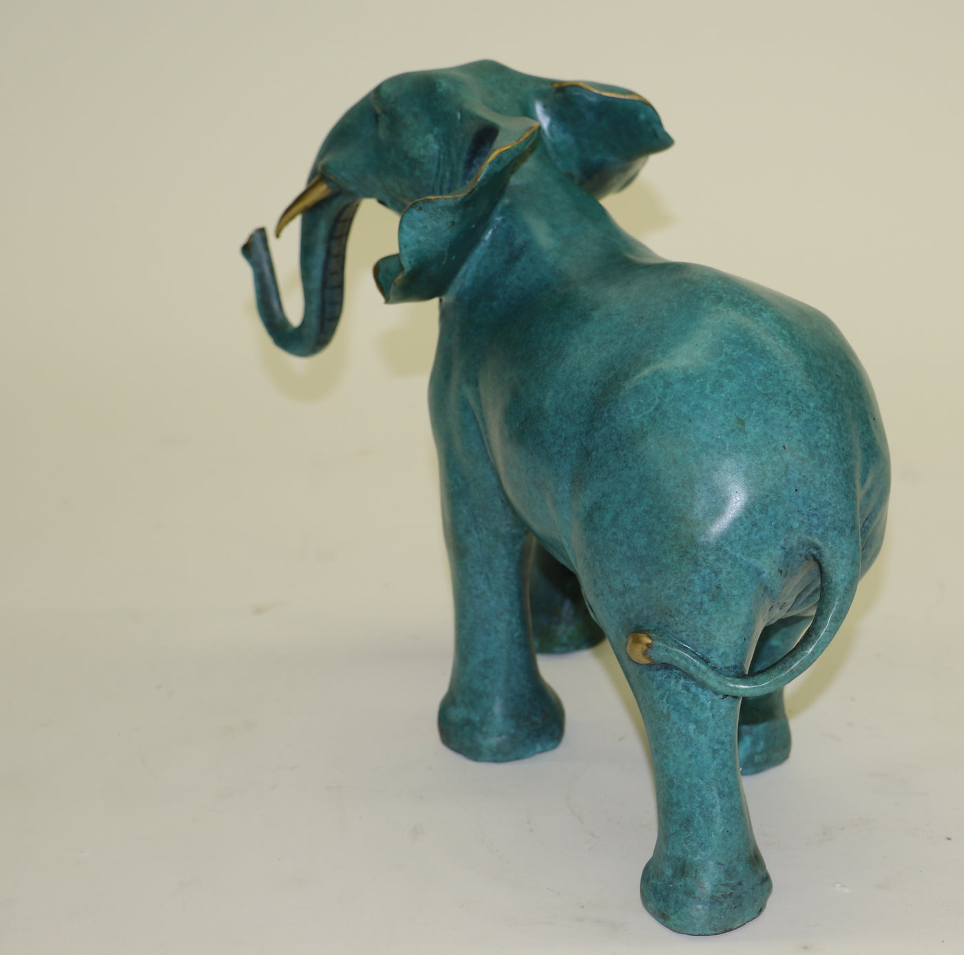 Limited Edition Elephant W/ Trunk Up Bronze Sculpture Sign of Prosperi ...
