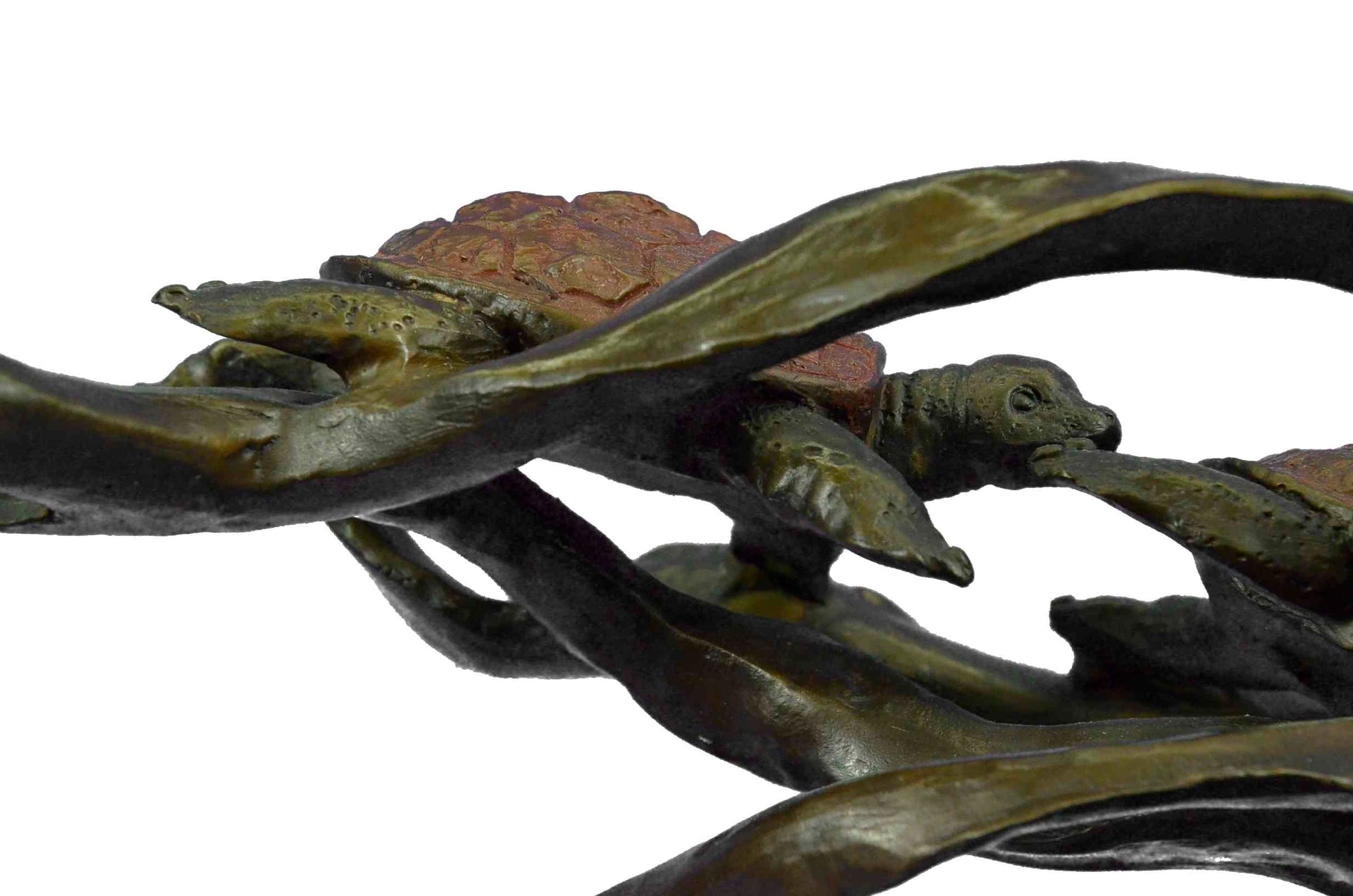 Signed Ferdinand Pautrot Sea Turtles Bronze Marble Base Sculpture Hot ...