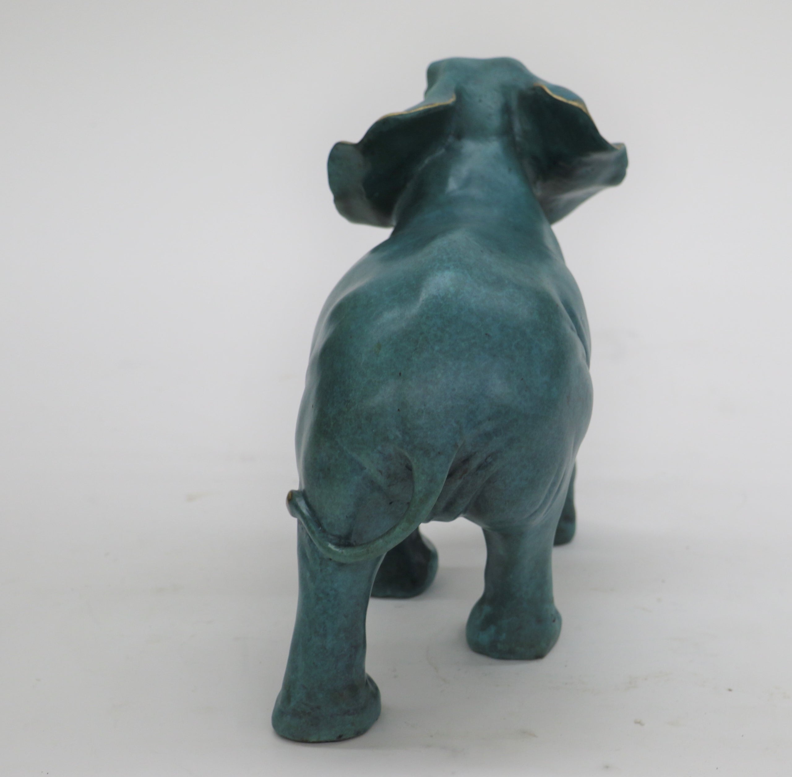 Limited Edition Elephant W/ Trunk Up Bronze Sculpture Sign of Prosperi ...