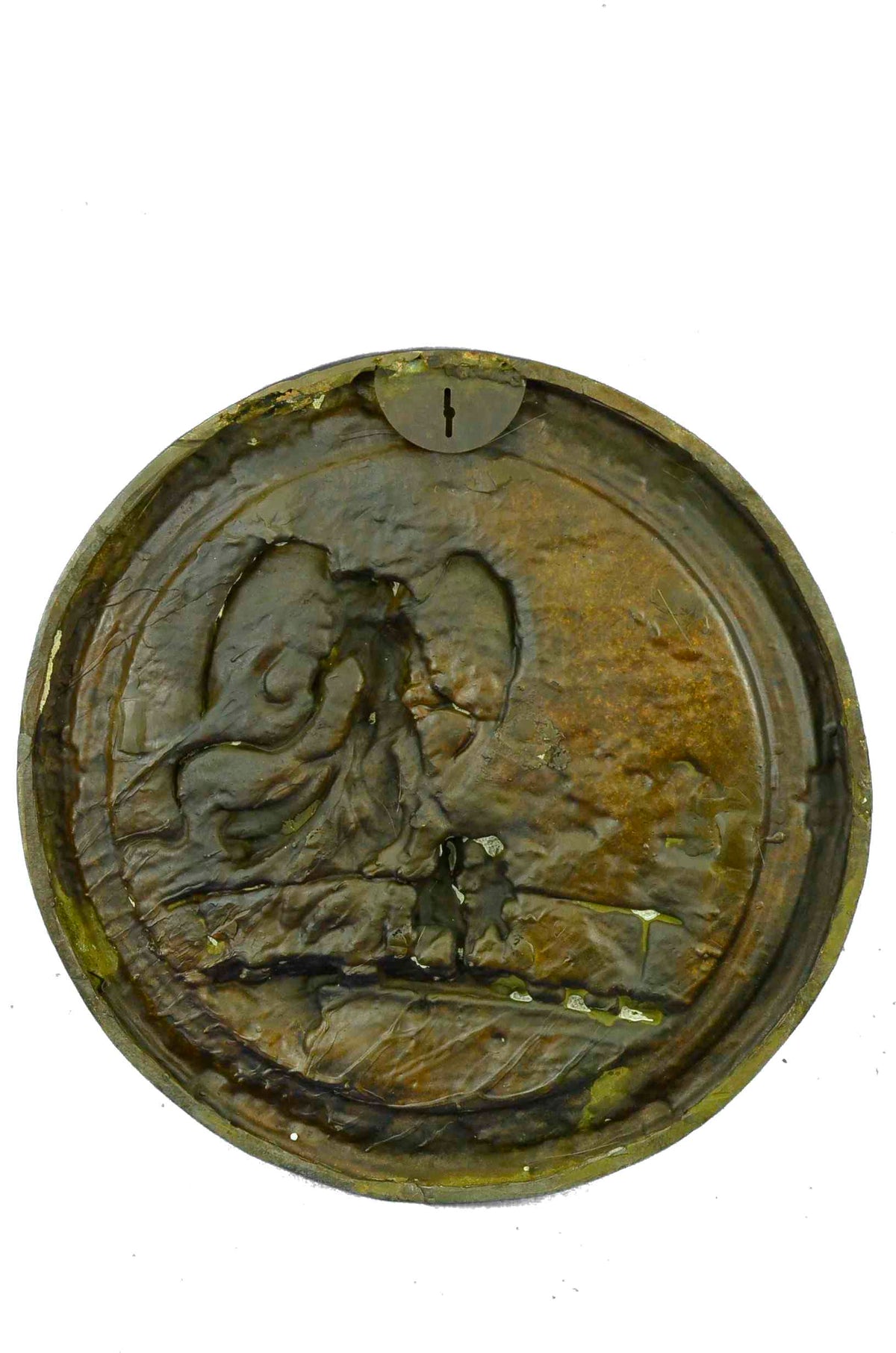 Signed Original Jean Patoue Guardian Angel Wall Mount Bronze Sculpture ...